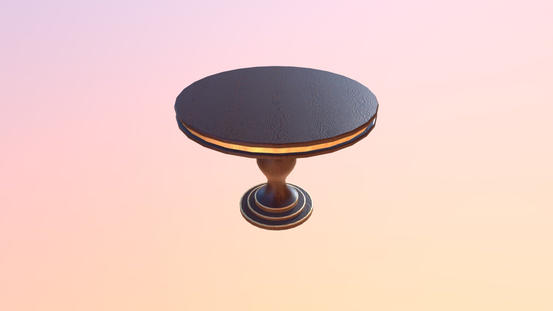 Round table - 3D model by Paulina Jarosz (@paulina.jarosz) [811b6d3 ...