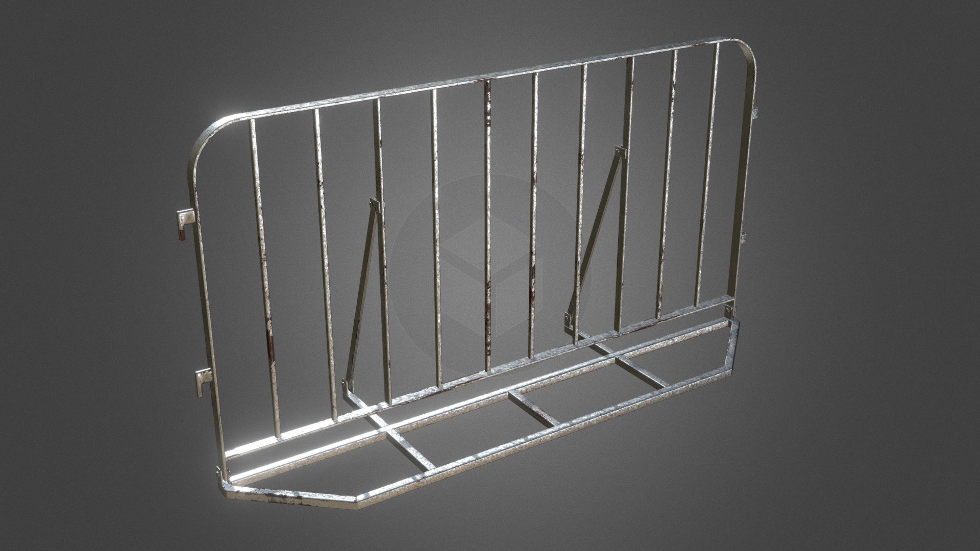 Police street barrier - 3D model by Julian Malik (@julianmalik ...