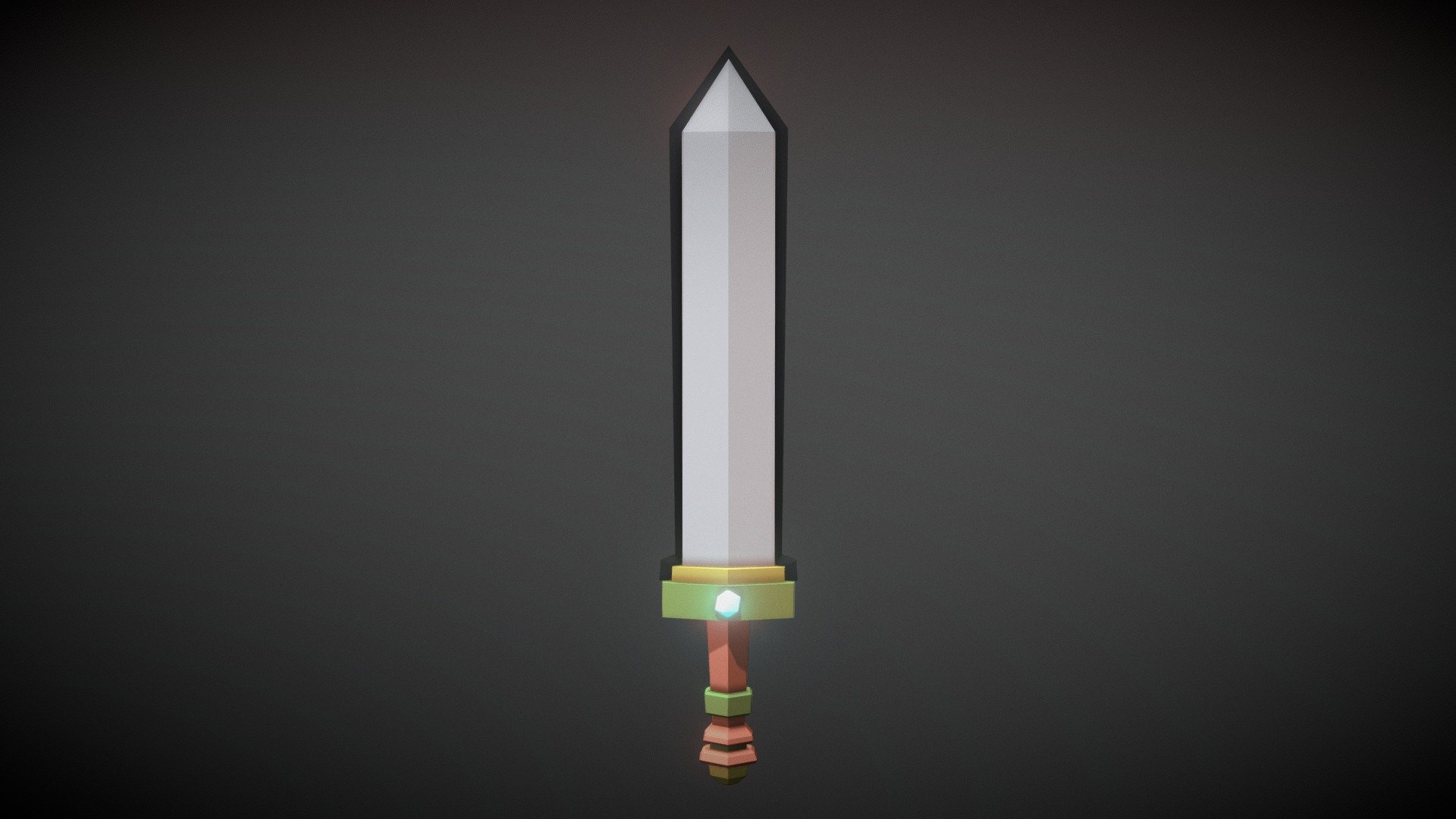 Low Poly Simple Fantasy Sword - Download Free 3D model by Ionut.Spoiala ...