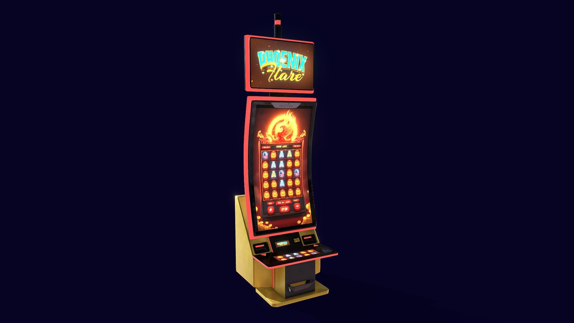Slot Machine - PHOENIX FLARE - 3D model by TsukiyOni [8121ffe] - Sketchfab