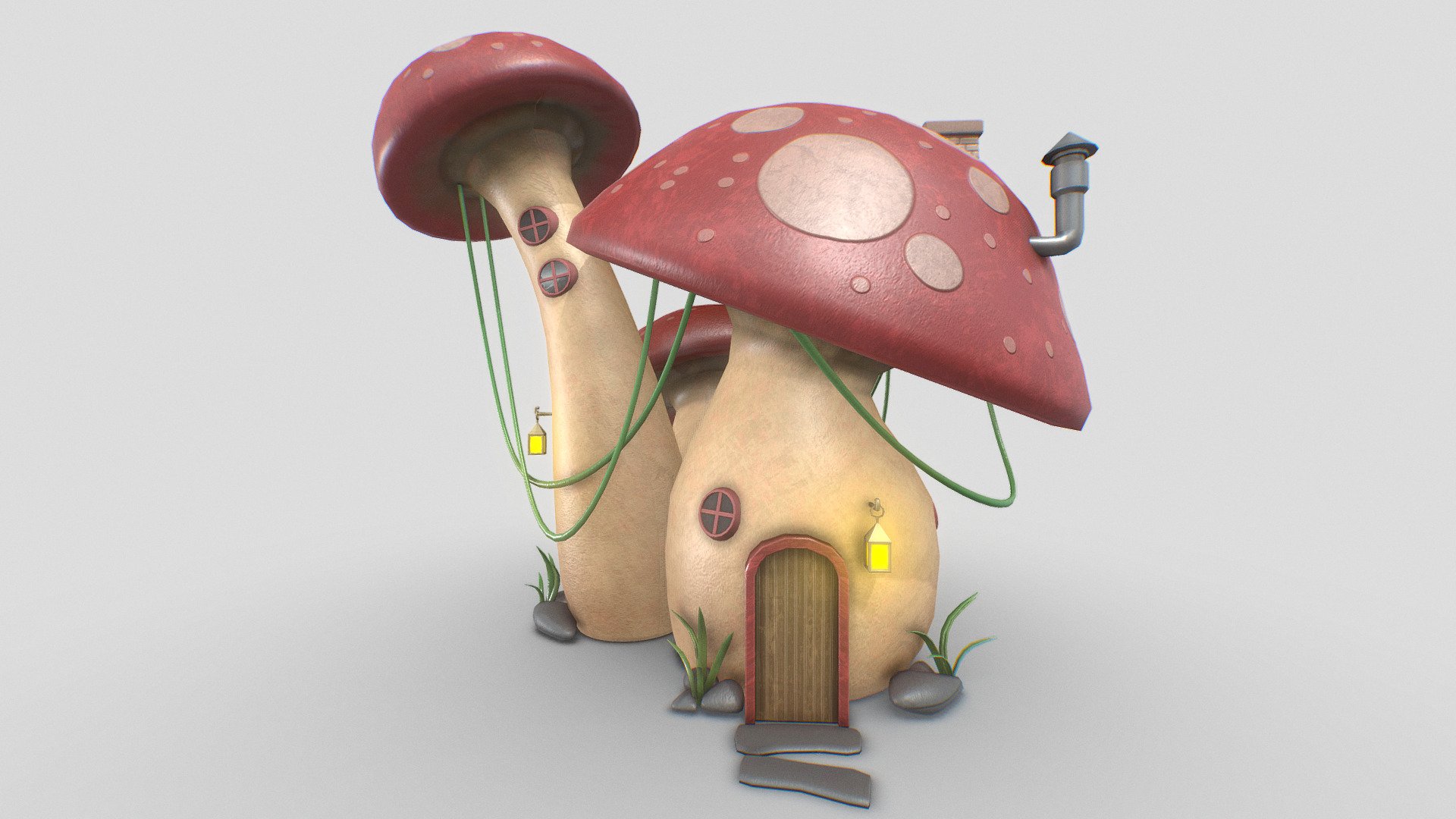 Mushroom house - Buy Royalty Free 3D model by Anima Z (@Anima-Z ...