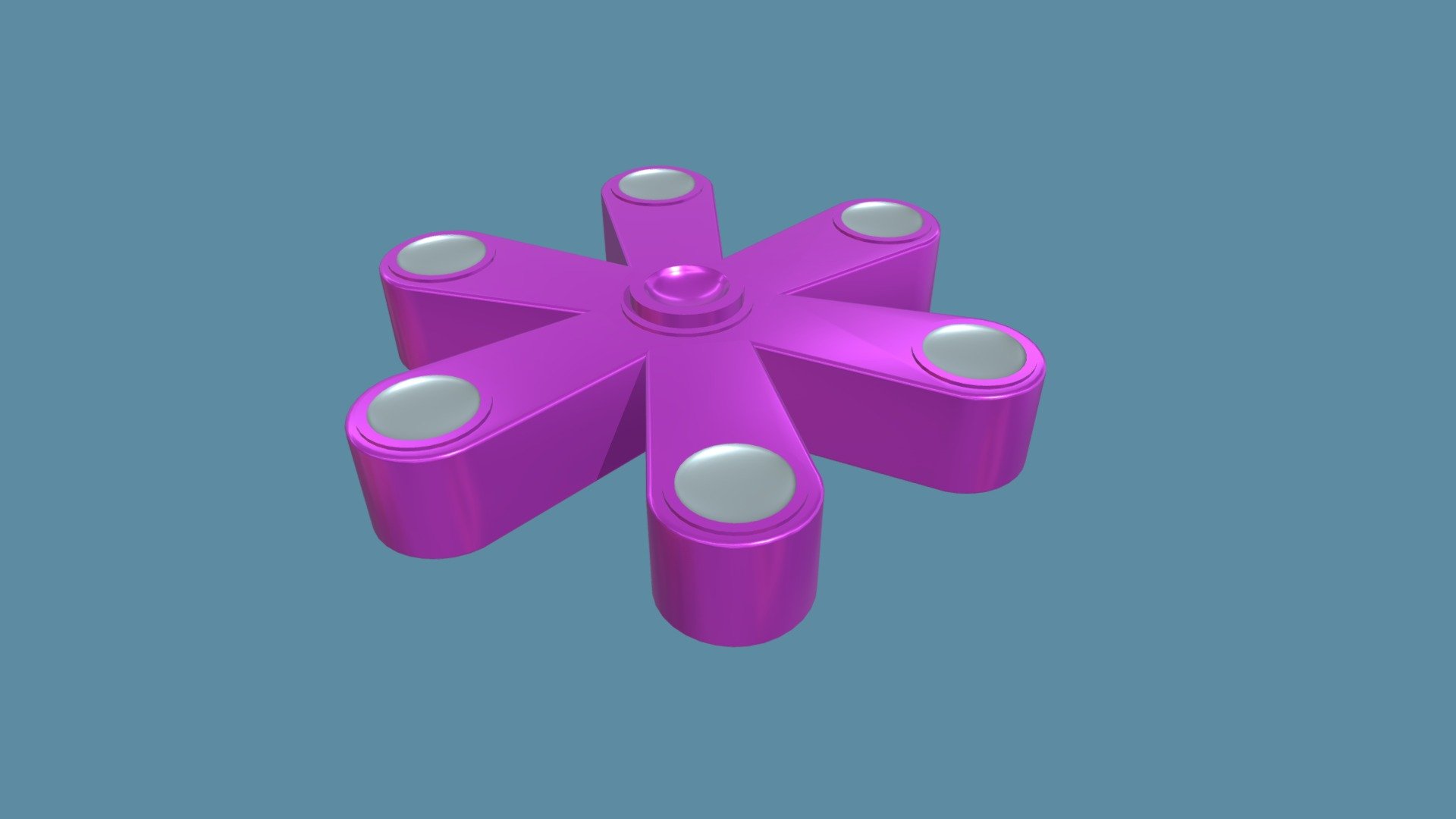 6-Sided Fidget Spinner - Download Free 3D model by Maggatron ...