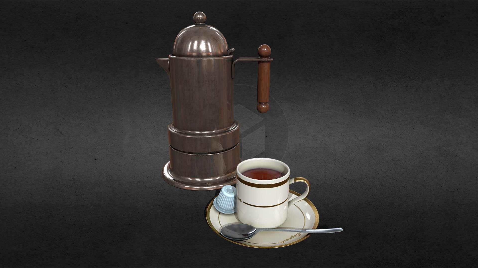 Coffee Pot - Download Free 3D model by chiwei (@chiwei2333) [81242a1 ...
