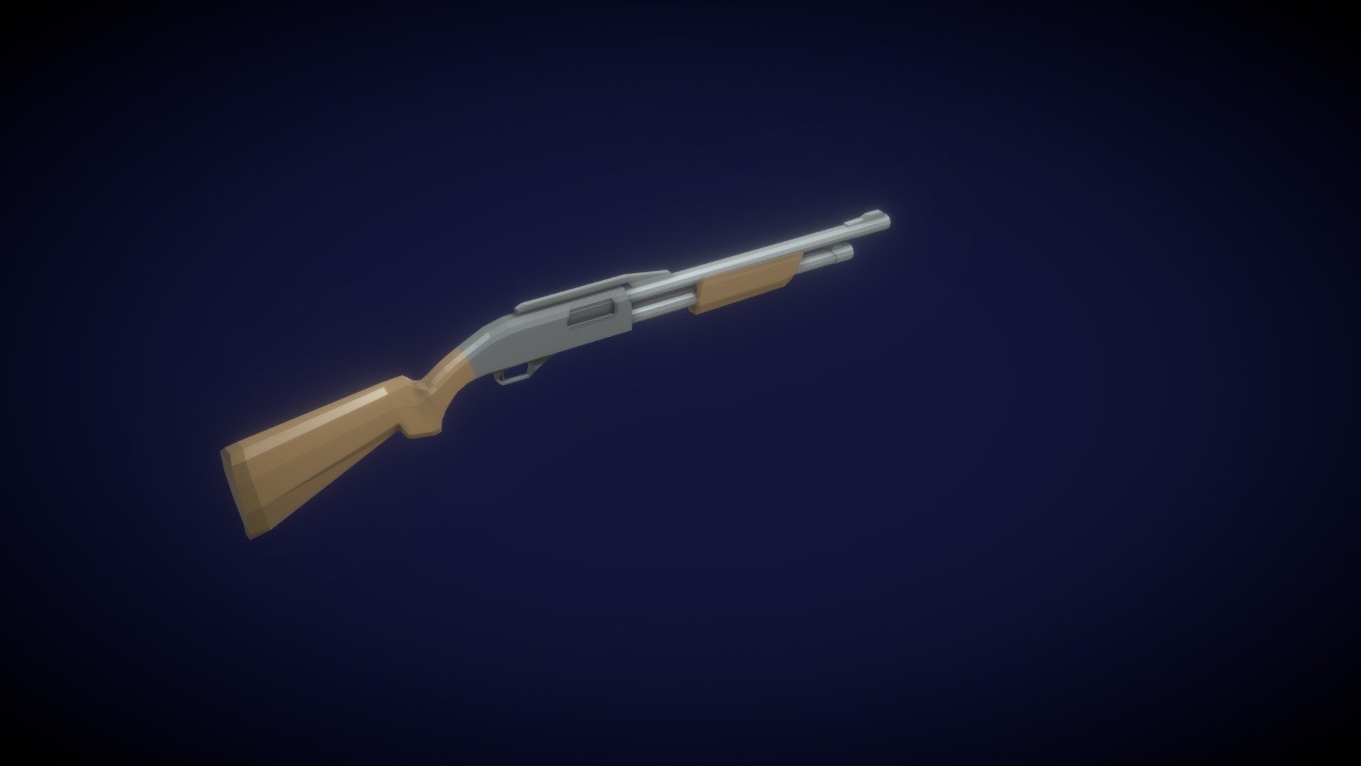 Low Poly Pump-action Shotgun FN P-12 - 3D model by GINboy [81253b1 ...