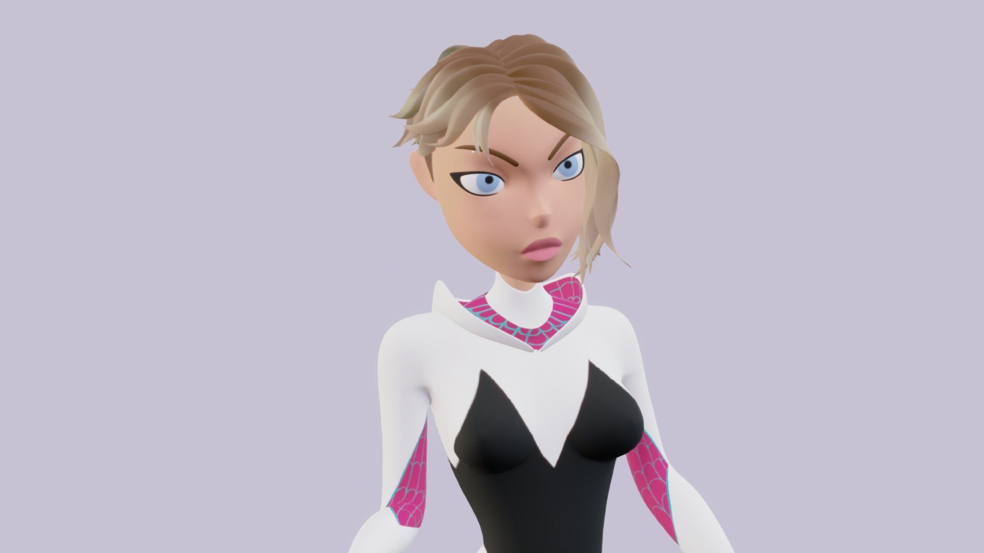Gwen Stacy in Bruce Timm's Style - 3D model by puyopuu [8129242 ...