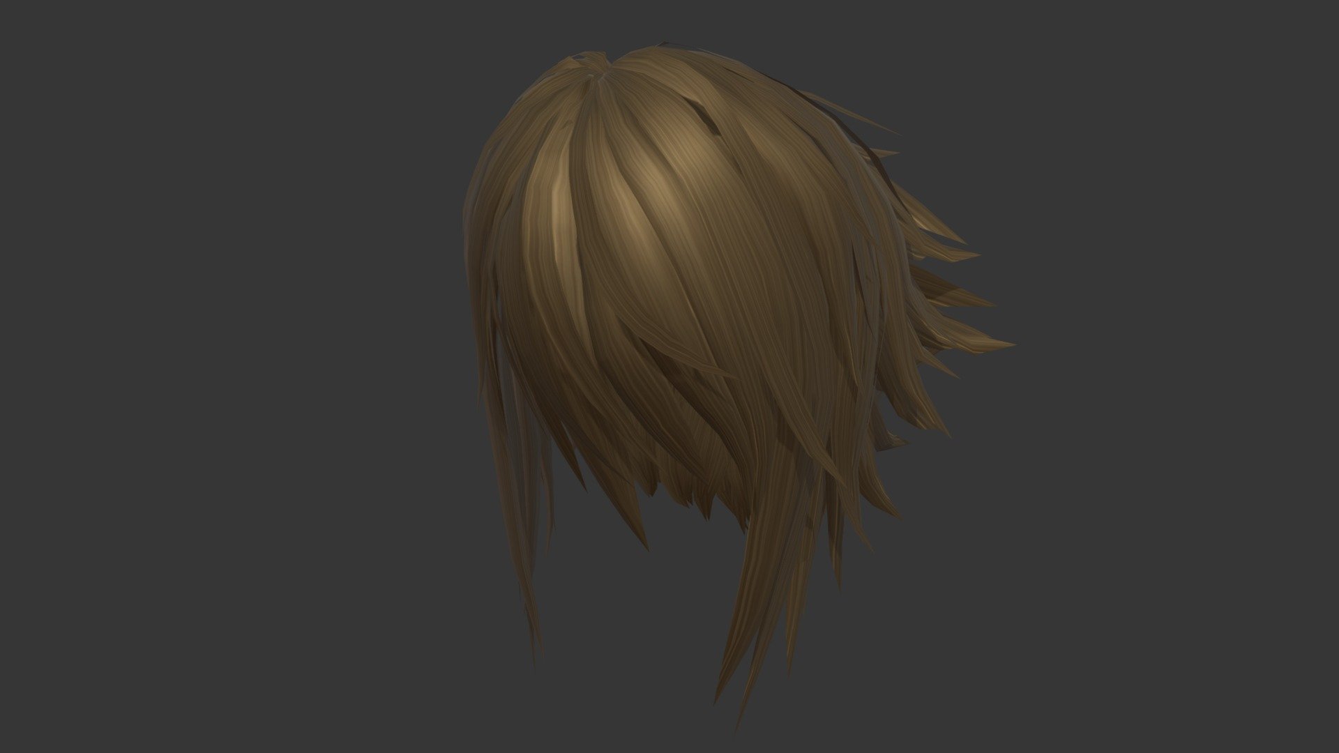Hair - 3D model by Shiba Fu (@kidom22771935) [812d145] - Sketchfab