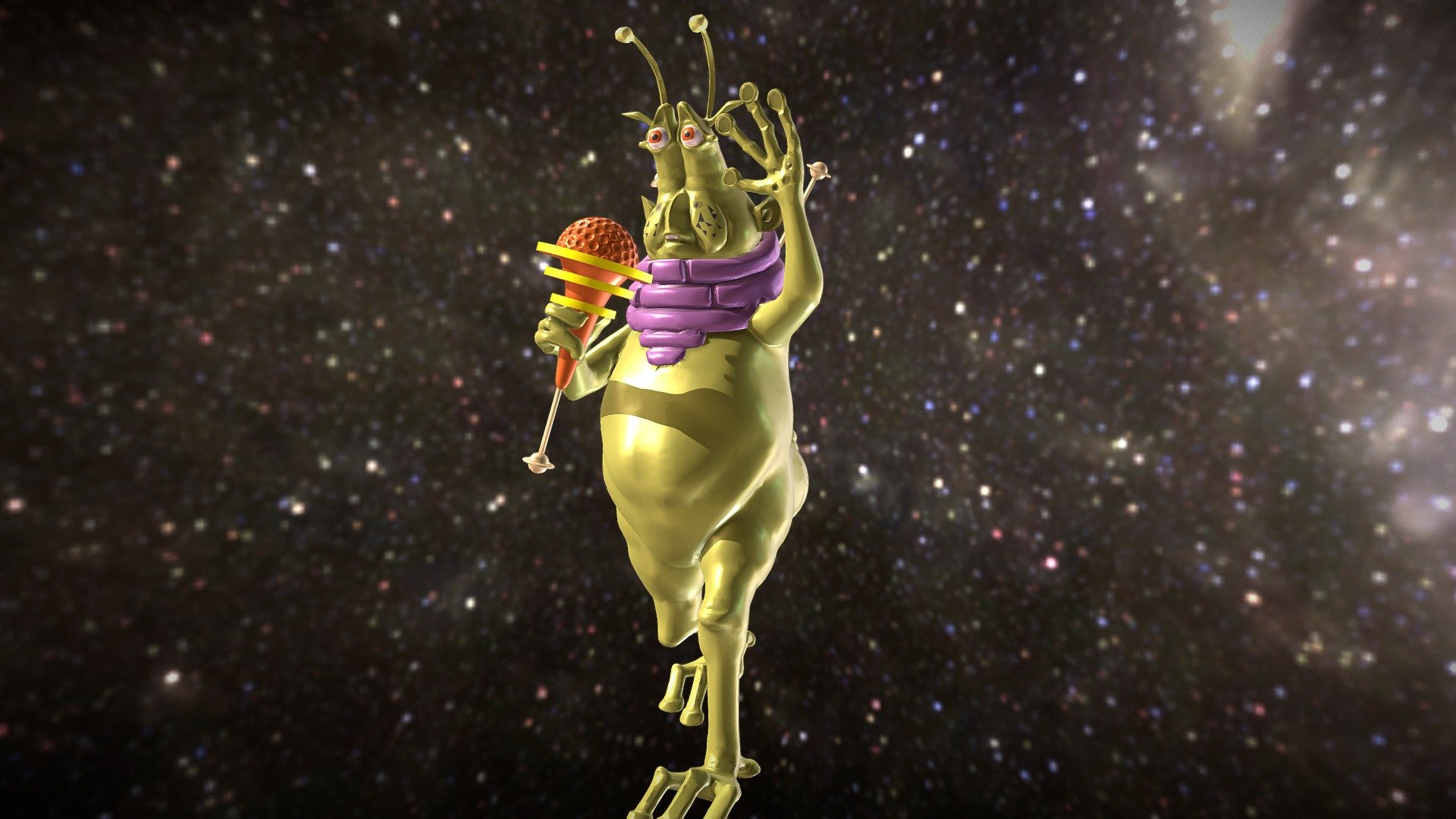 WAK-THE-ALIEN-COMEDIAN (Movie "Explorers" 1985) - Download Free 3D ...
