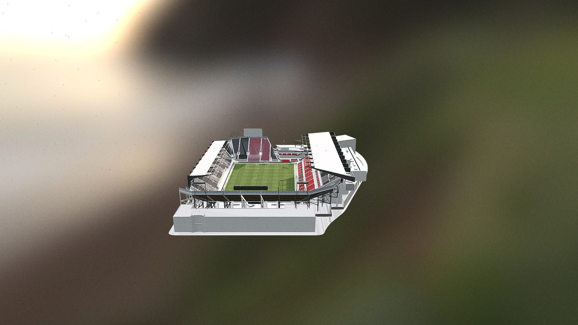 Audi Stadium_DFly & UgCS rendering - Download Free 3D model by ...