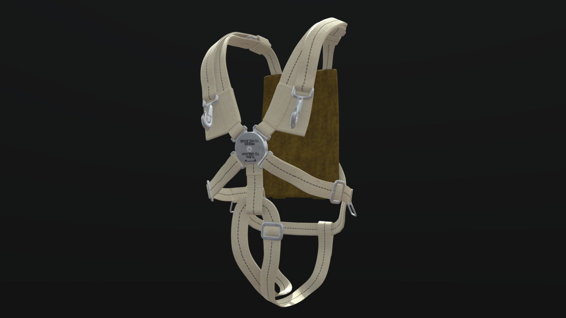 WW2 RAF Observer Parachute Harness - 3D model by GMG3D (@geoffgraham3d ...