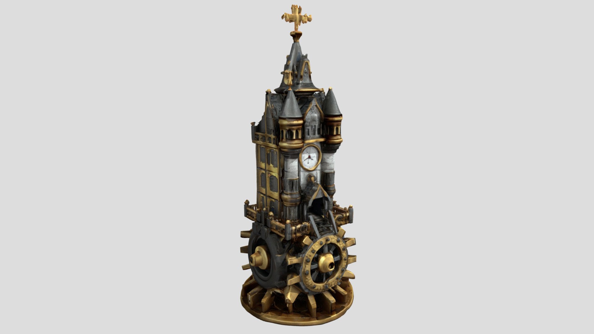 Chess Rook - steampunk - Download Free 3D model by Brian Trepanier ...
