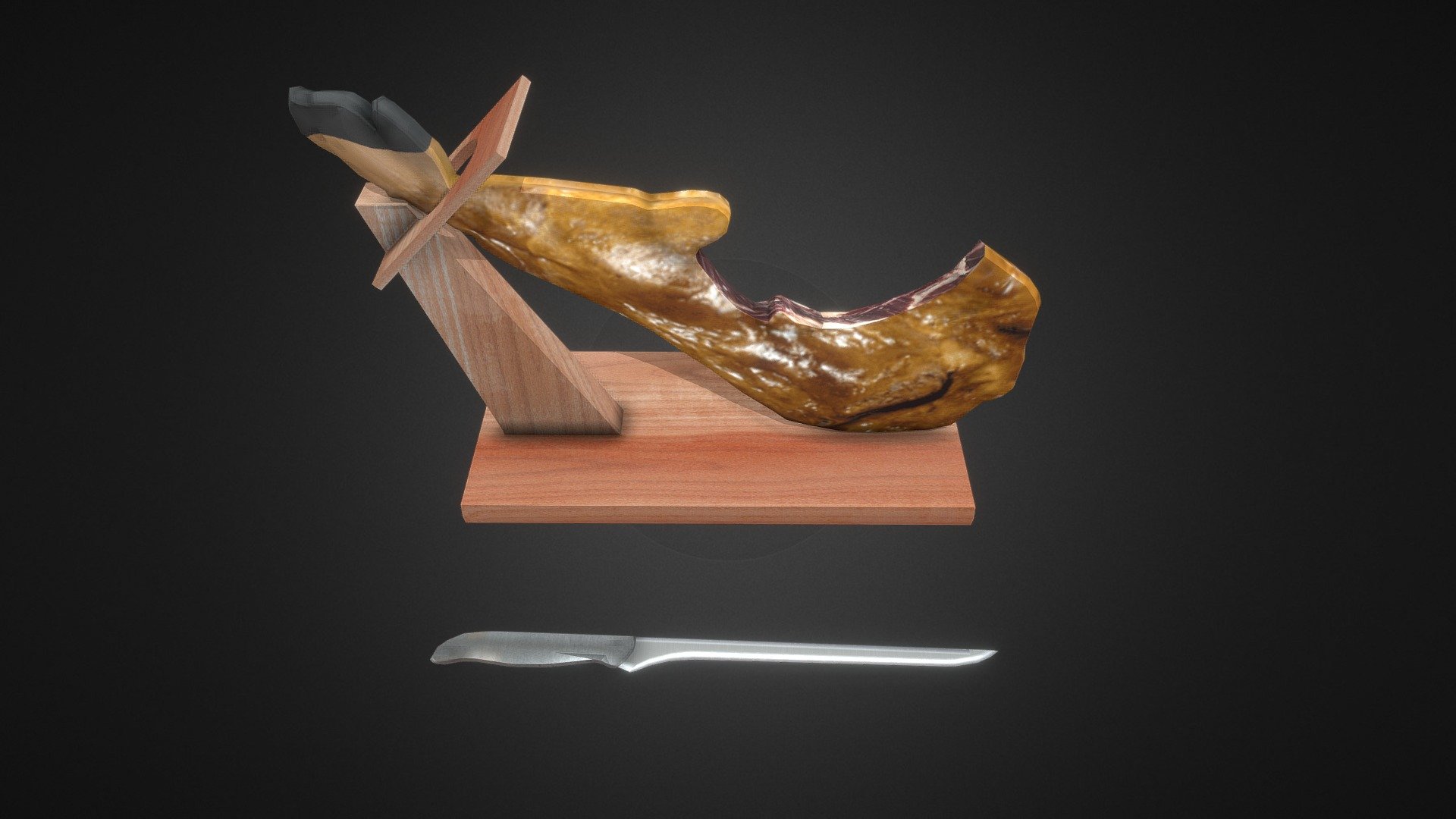 Jamón Low-Poly Animated - 3D model by SergioSanvi [81351be] - Sketchfab