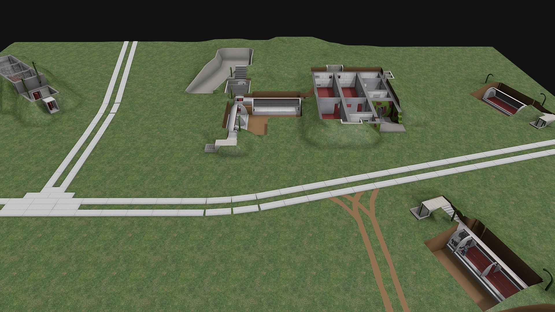 RFS-14 Bunker 57, 58, 58a und 138 (ONZ/HNZ 23) - 3D model by www ...