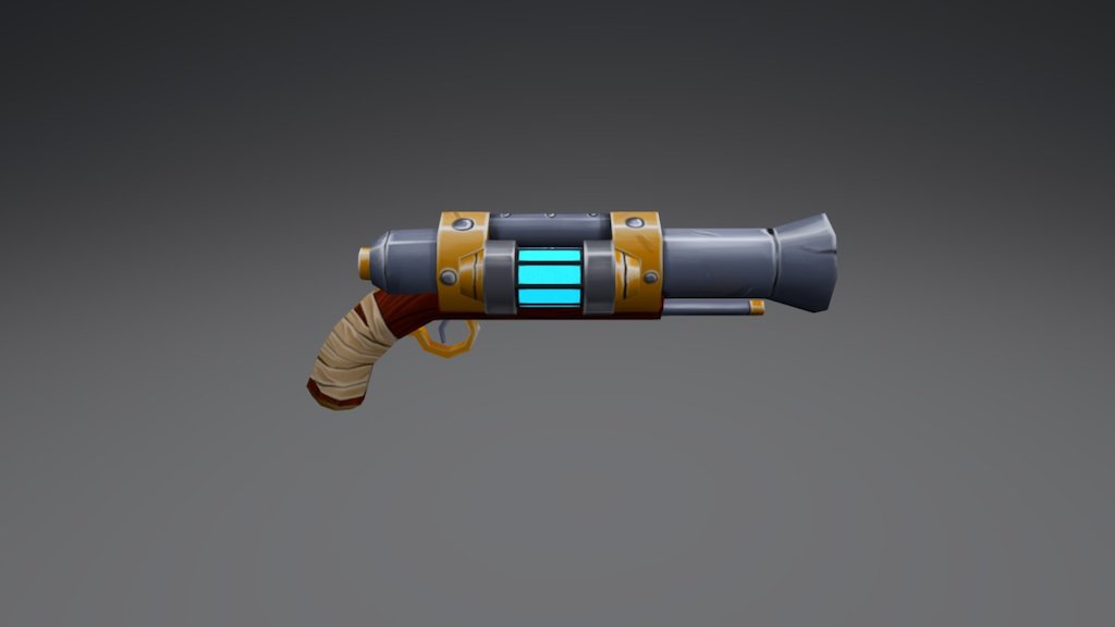 Handpainted Fantasy Handgun - 3D model by justsomeotherguy [813922d ...