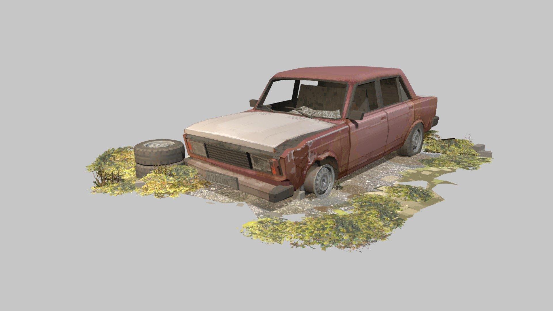 Vaz 2107 Low Poly - 3D model by Nick B (@notis) [813955b] - Sketchfab