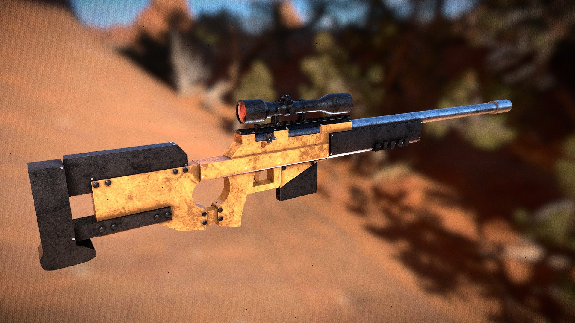 Sniper AW L96 - Download Free 3D model by Kelisei Ventura ...