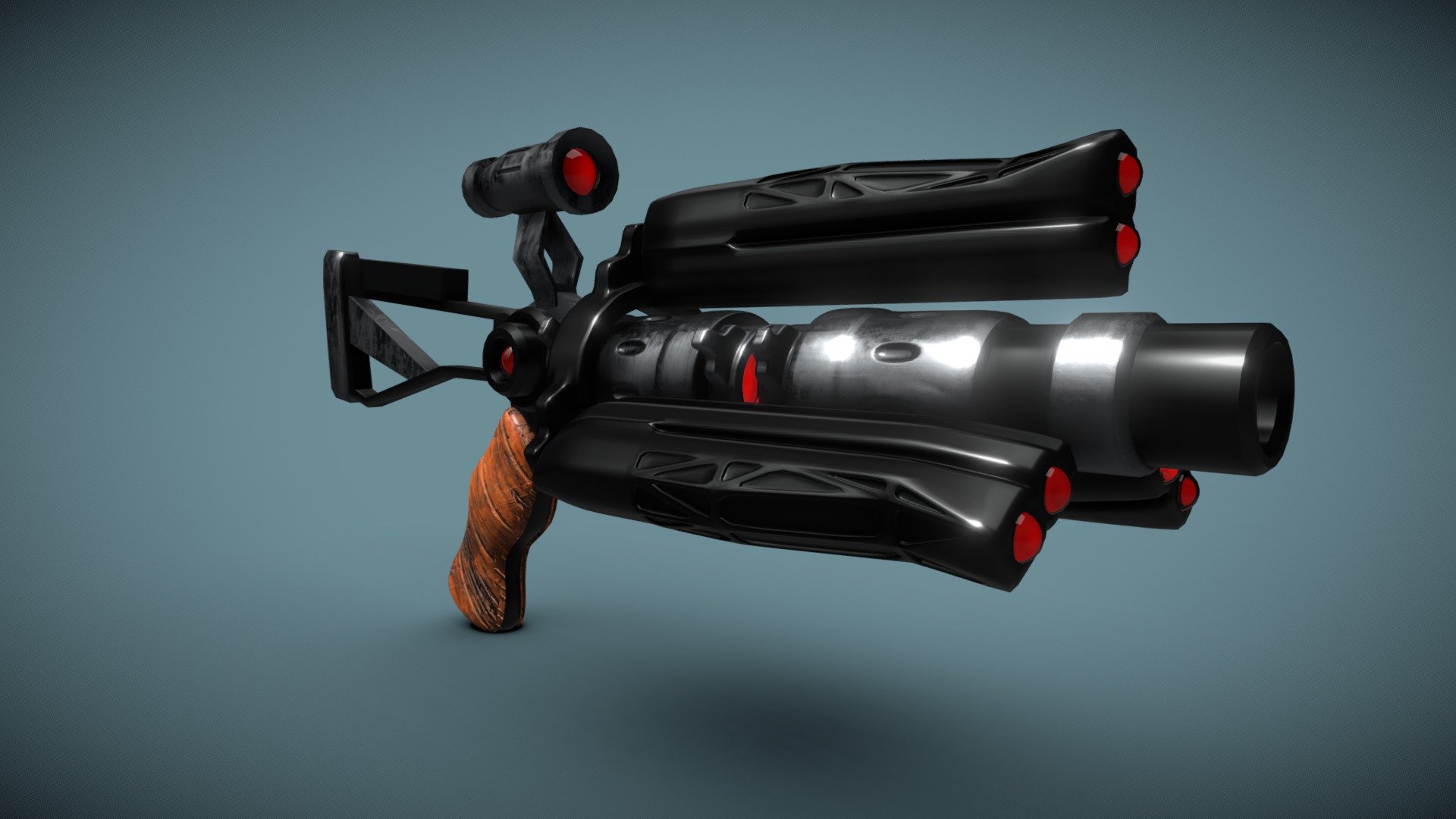 Laser Rifle, sci-fi weapon FREE download - Download Free 3D model by ...