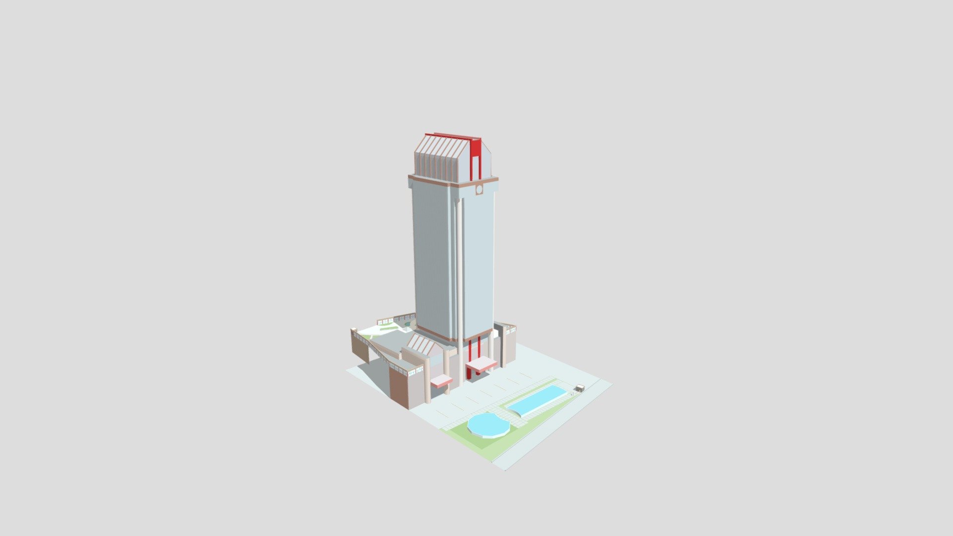 Suzer Plaza - 3D model by tugcearican [813bbad] - Sketchfab