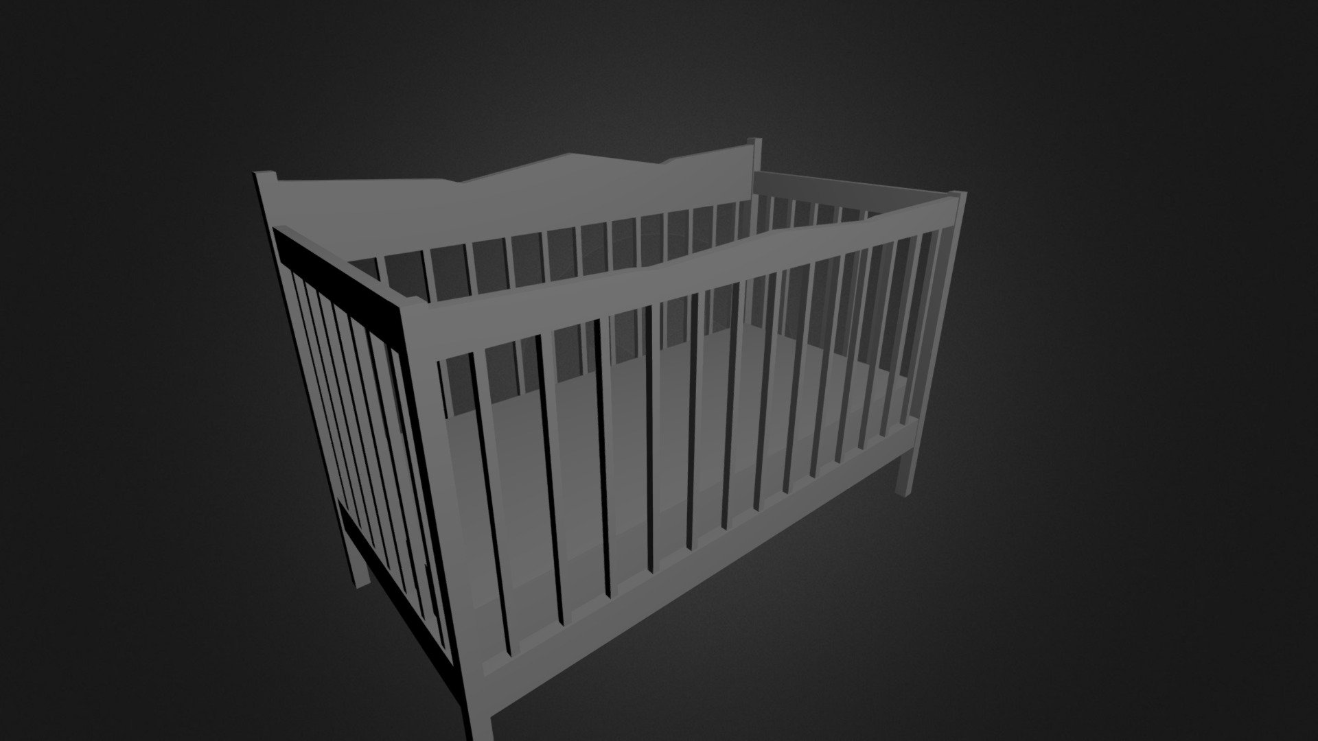 Crib - Download Free 3D model by gloryfish [813bc61] - Sketchfab