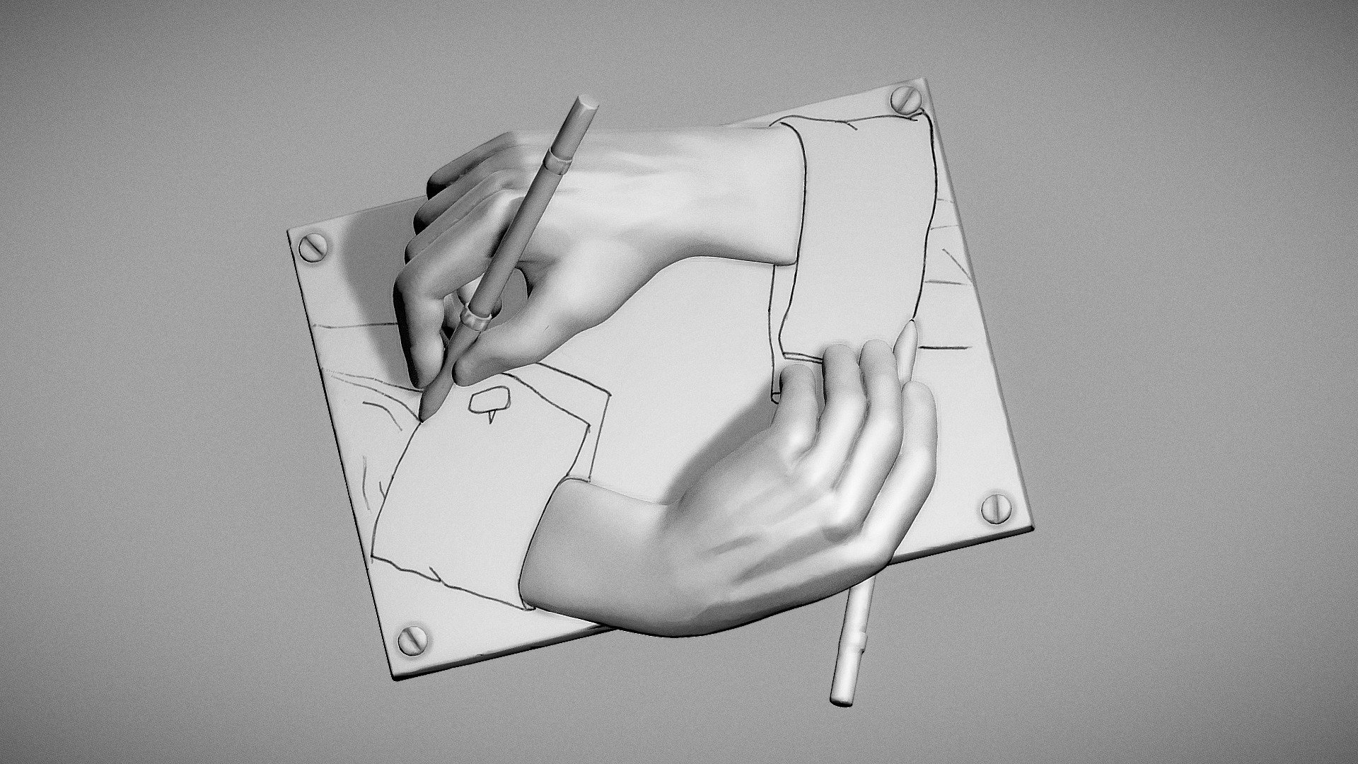 Day 17 of Sculpt January 2019: Hand Pose - 3D model by illuminatty ...