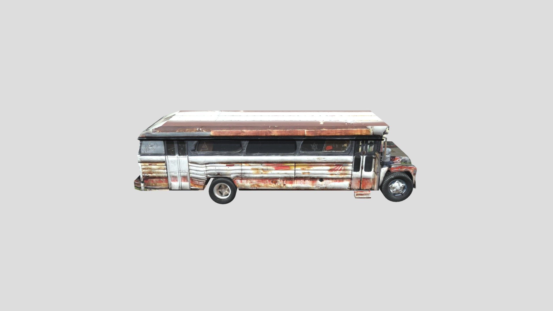 BUS low poly - Download Free 3D model by gaelinix [813debd] - Sketchfab