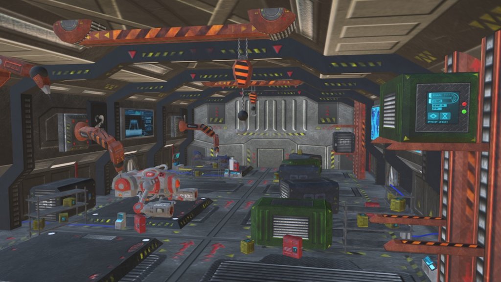 Hangar/Repair Bay - 3D model by MilkManSG [813f11e] - Sketchfab