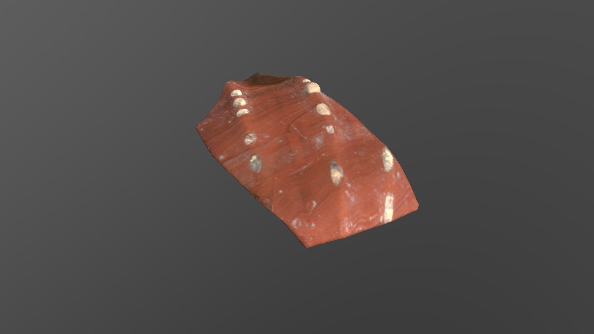 Archaeological Red Glass Sample - 3D model by TAHPaul [813f4c4] - Sketchfab