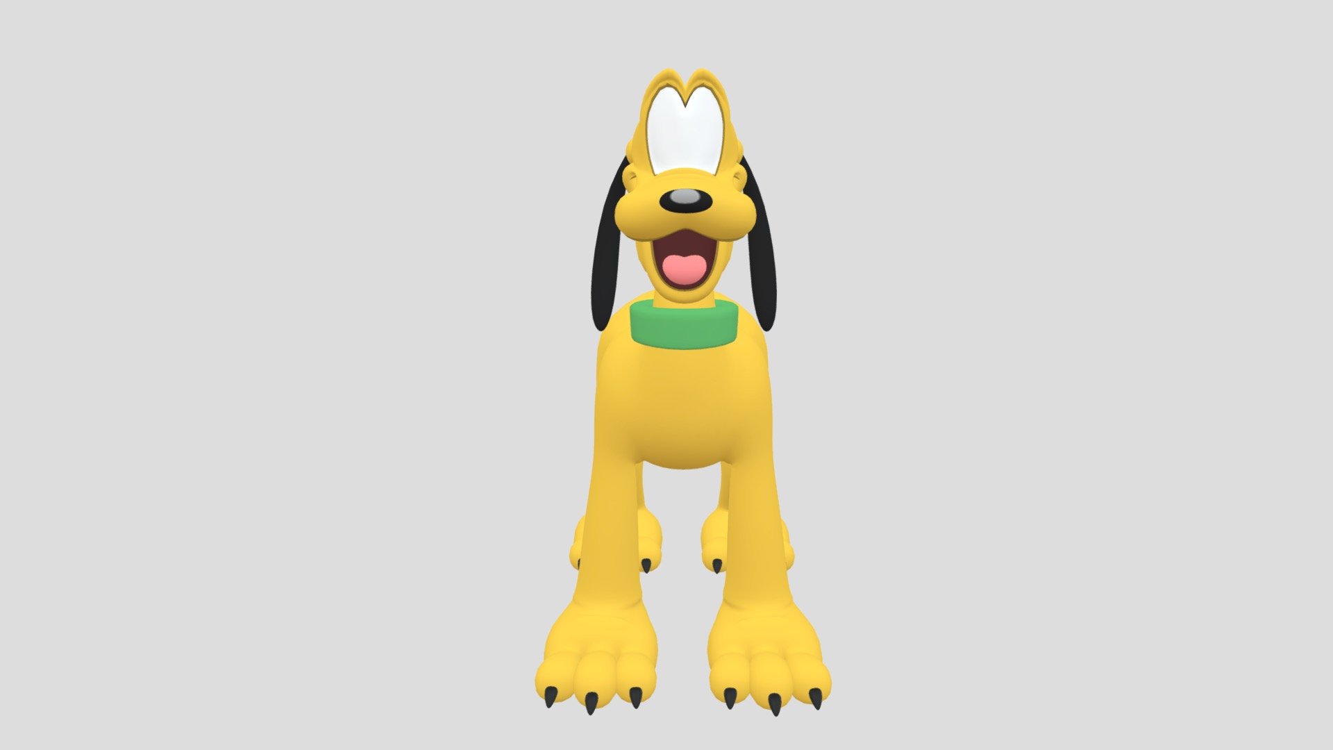 Mickey And Friends - Pluto - Download Free 3D model by SMF Features Developed From Cheryl Hill ...