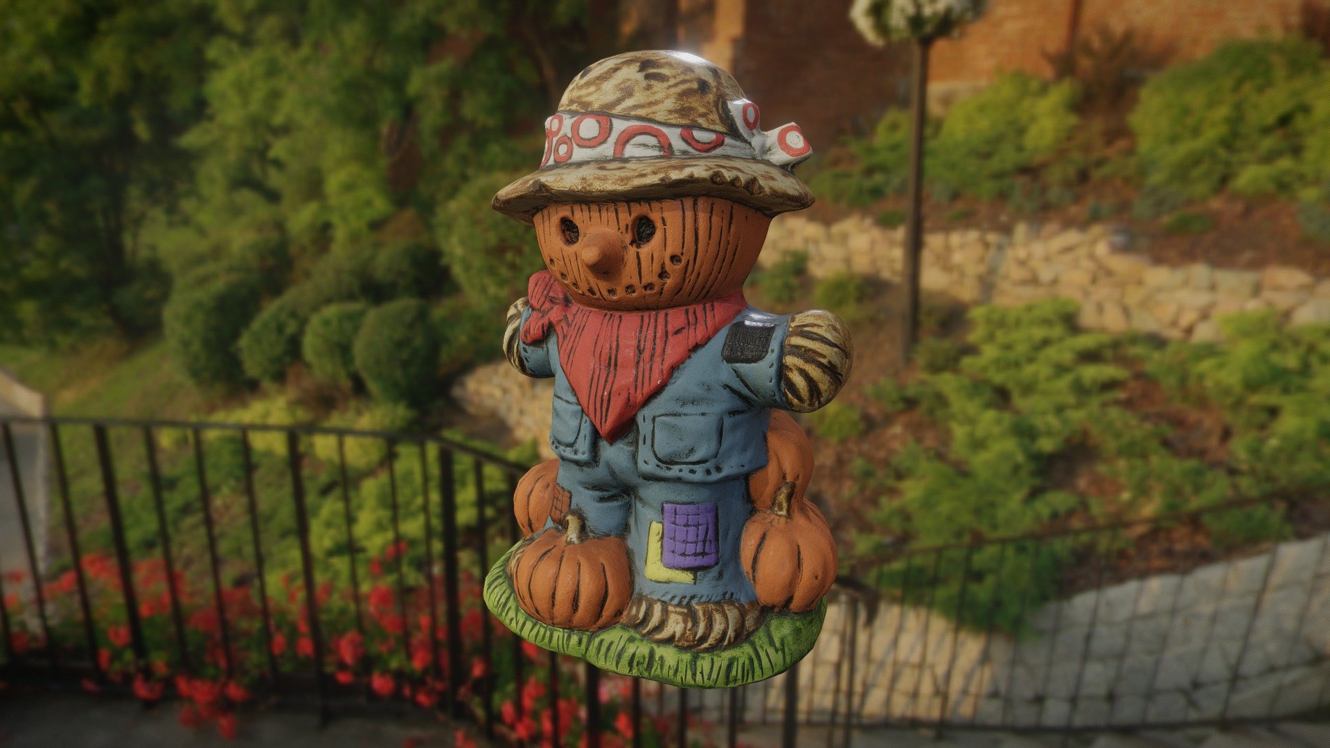 0002-03 Pumpkin Scarecrow (High Poly) - Buy Royalty Free 3D model by ...