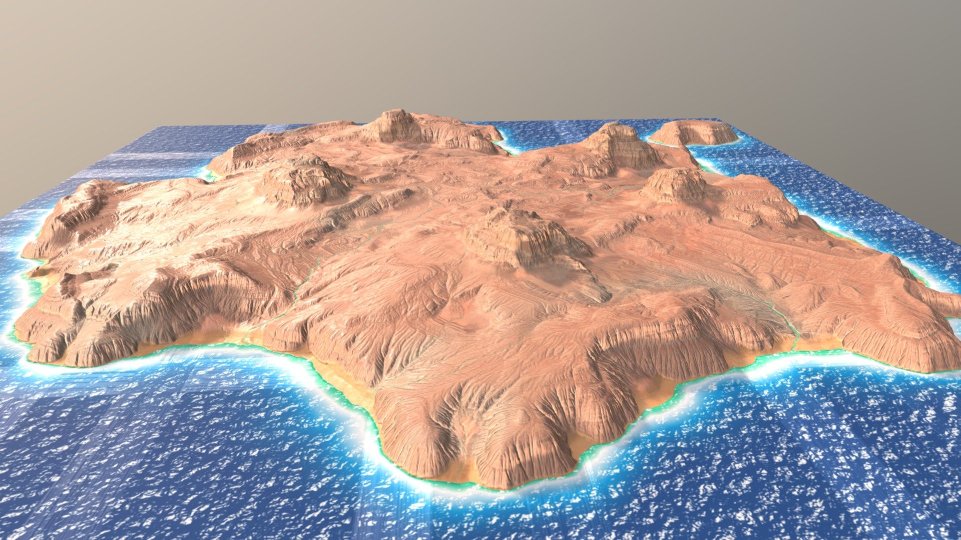 Desert - 3D model by johnmayosir [8143b8f] - Sketchfab