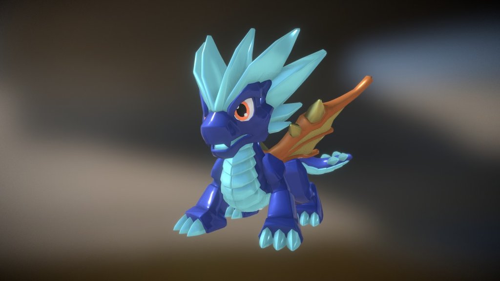 Doragon Blue Dragon (Anim) - 3D model by panlee_3d [8146676] - Sketchfab