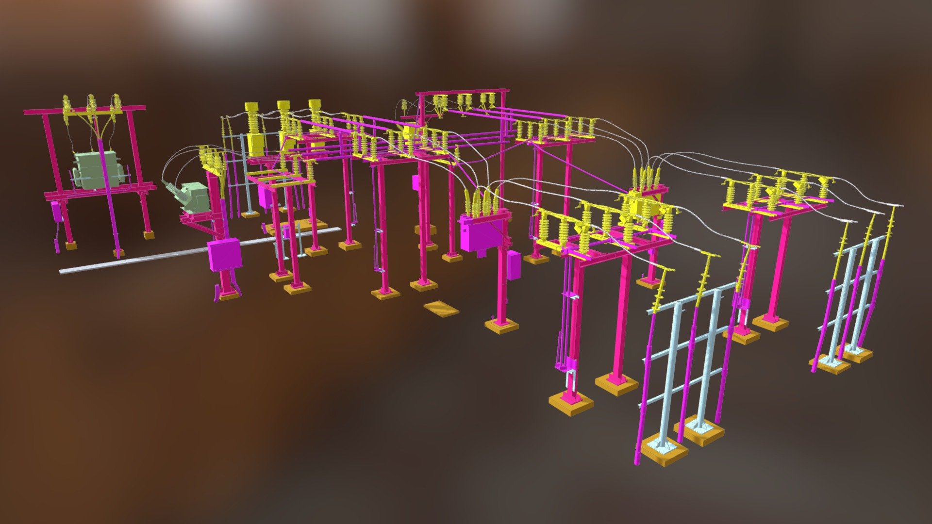 Substation Bay Arrangement - 3D model by Digital BIM Solutions ...