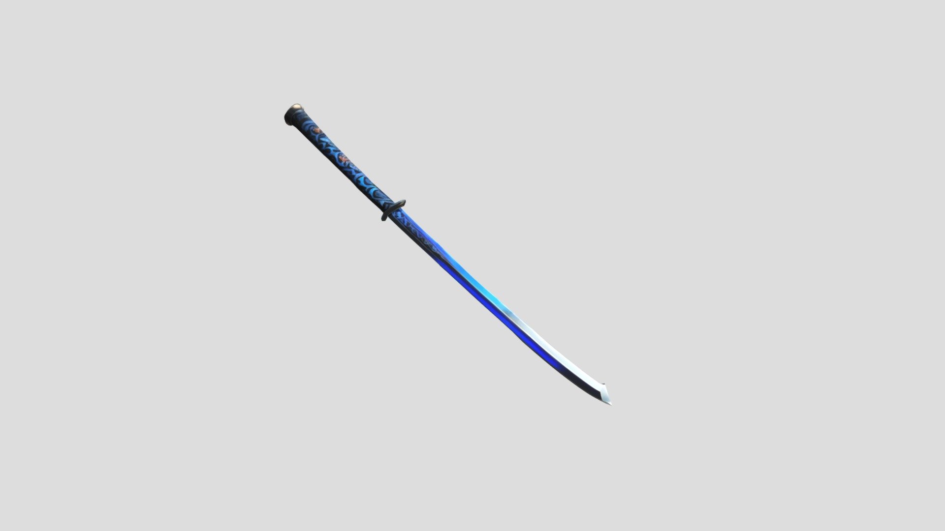 Blue Flame Katana Form. - 3D model by K63292 [8149f82] - Sketchfab