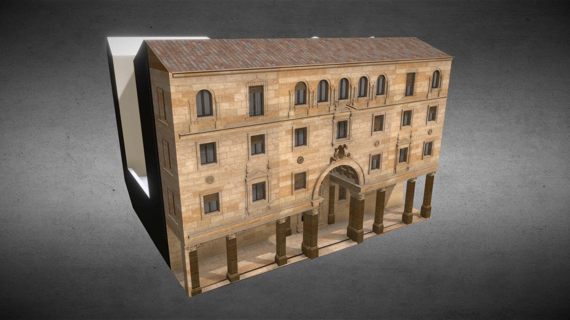 Edificio Banesto - 3D model by ub3da (@andoloro) [814d5b5] - Sketchfab