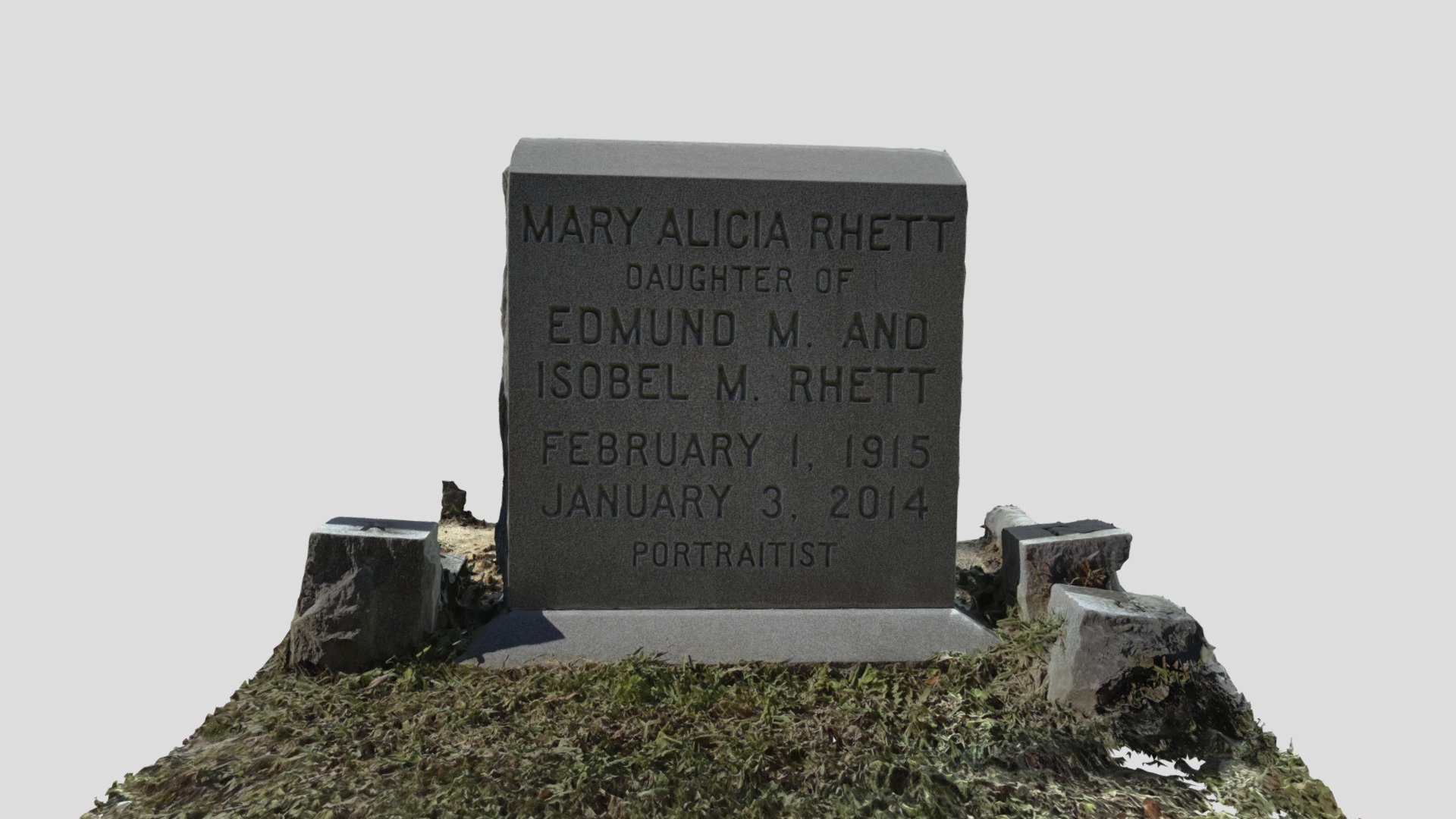 Mary Alicia Rhett's Grave - Download Free 3D model by sgwalkup1 ...
