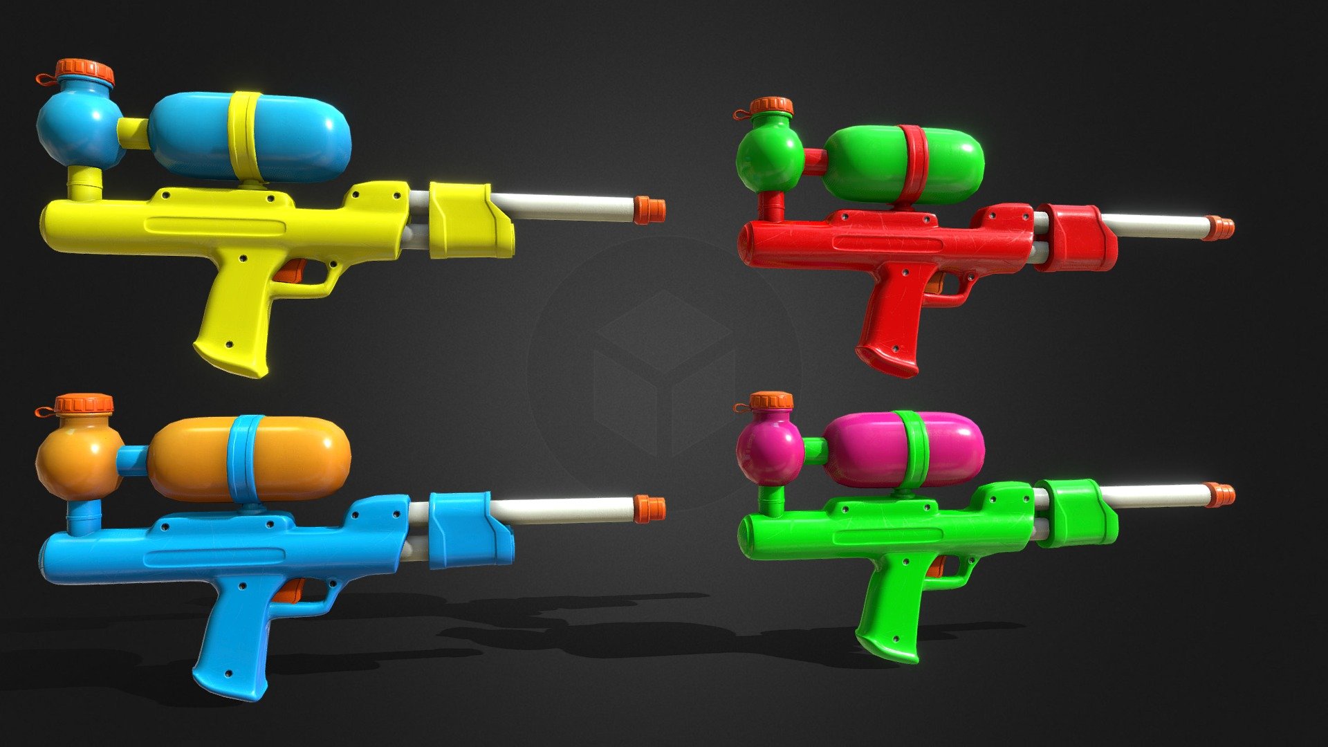 Water Guns - Buy Royalty Free 3D model by CleanCraft3D (@CleanCraft_3D ...