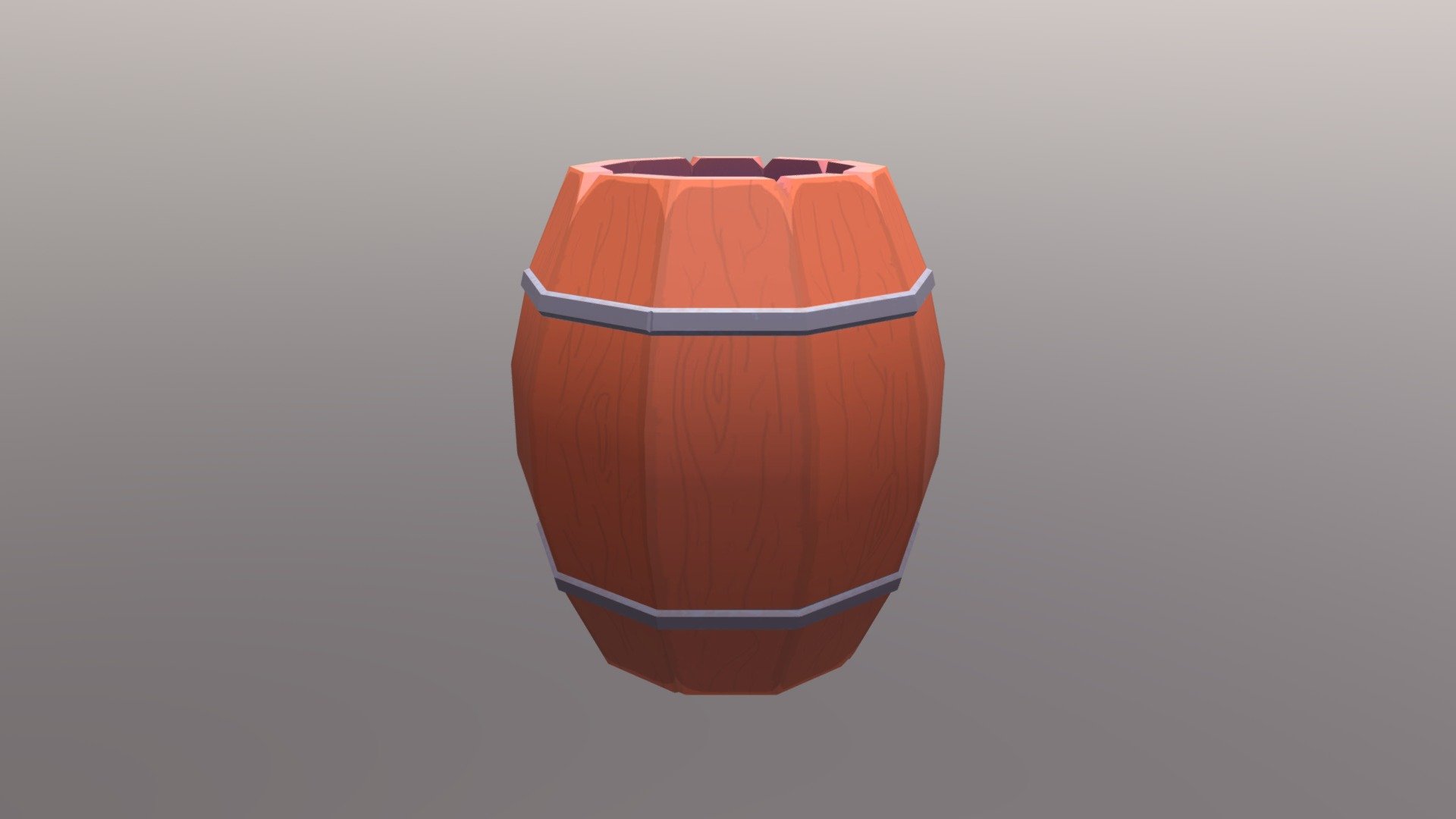 Simple barrel model - 3D model by Dawid (@DawidKordalski) [814f0d5 ...