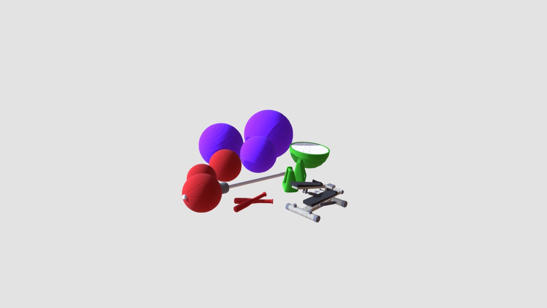 Gym equipment - Buy Royalty Free 3D model by Evermotion [8151c01 ...