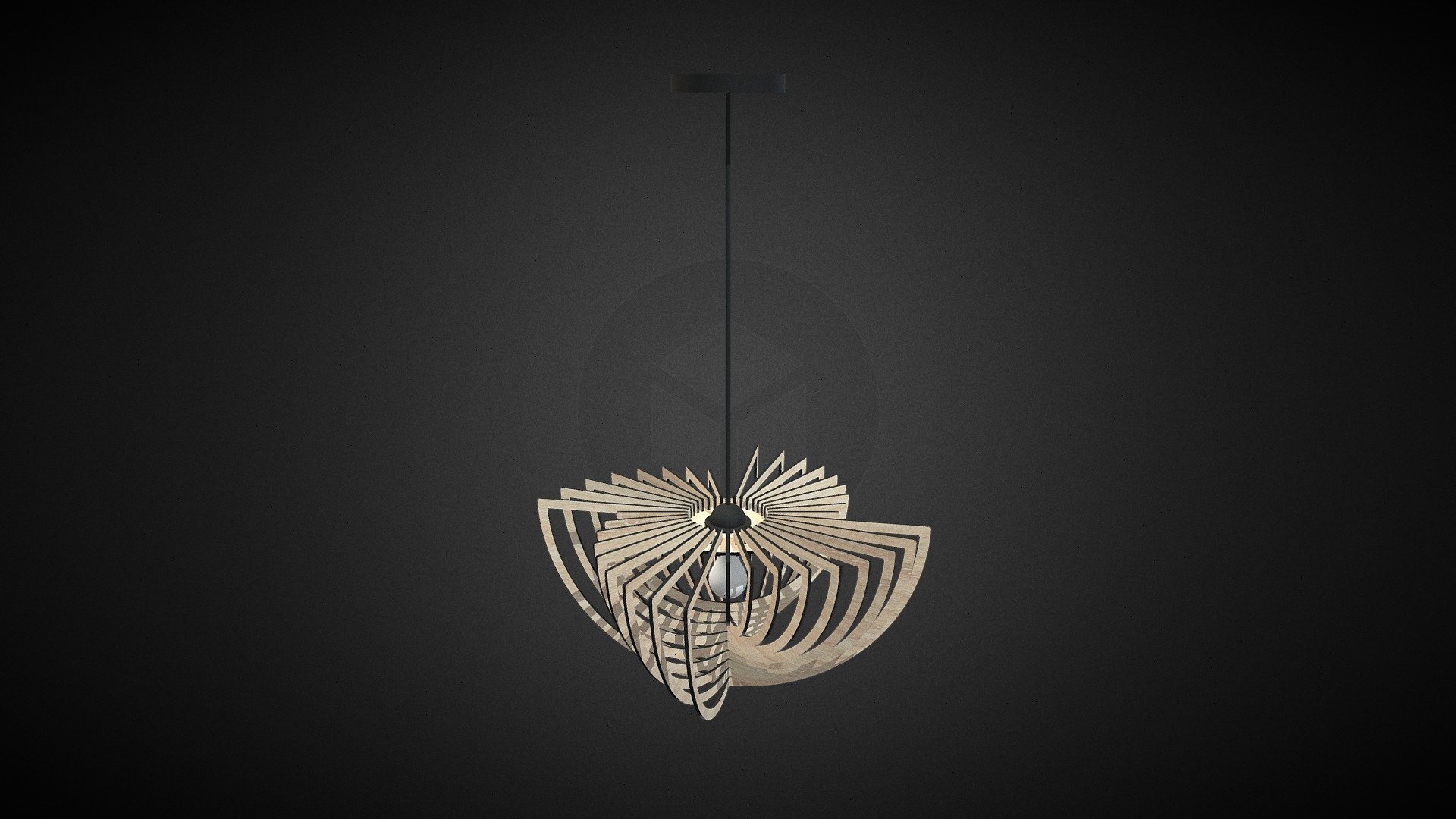 Double Circular Lamp - 3D model by nklong [8151ef7] - Sketchfab