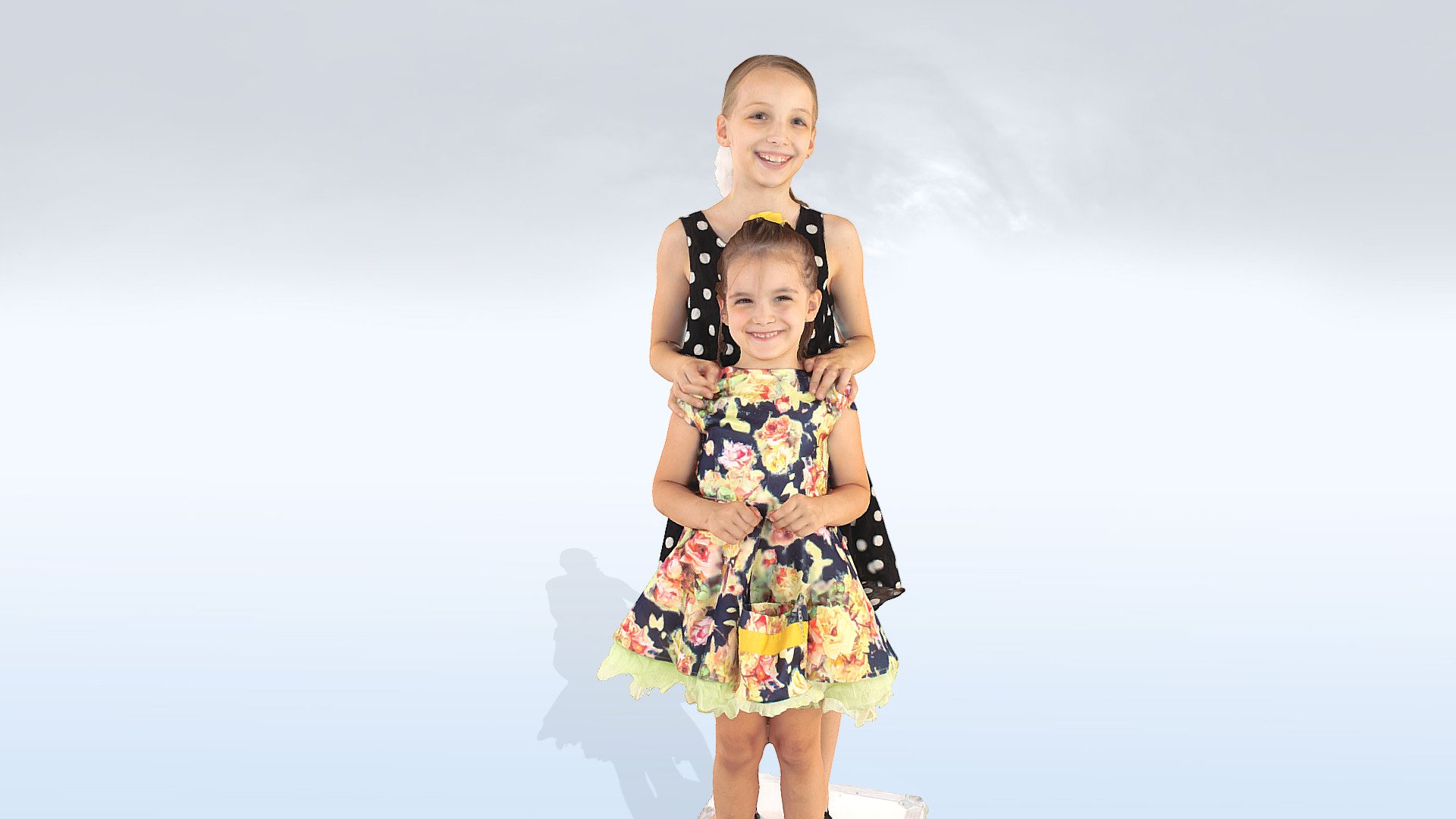 Female Scan - 2 girls on a box - 3D model by ViARsys [8152148] - Sketchfab