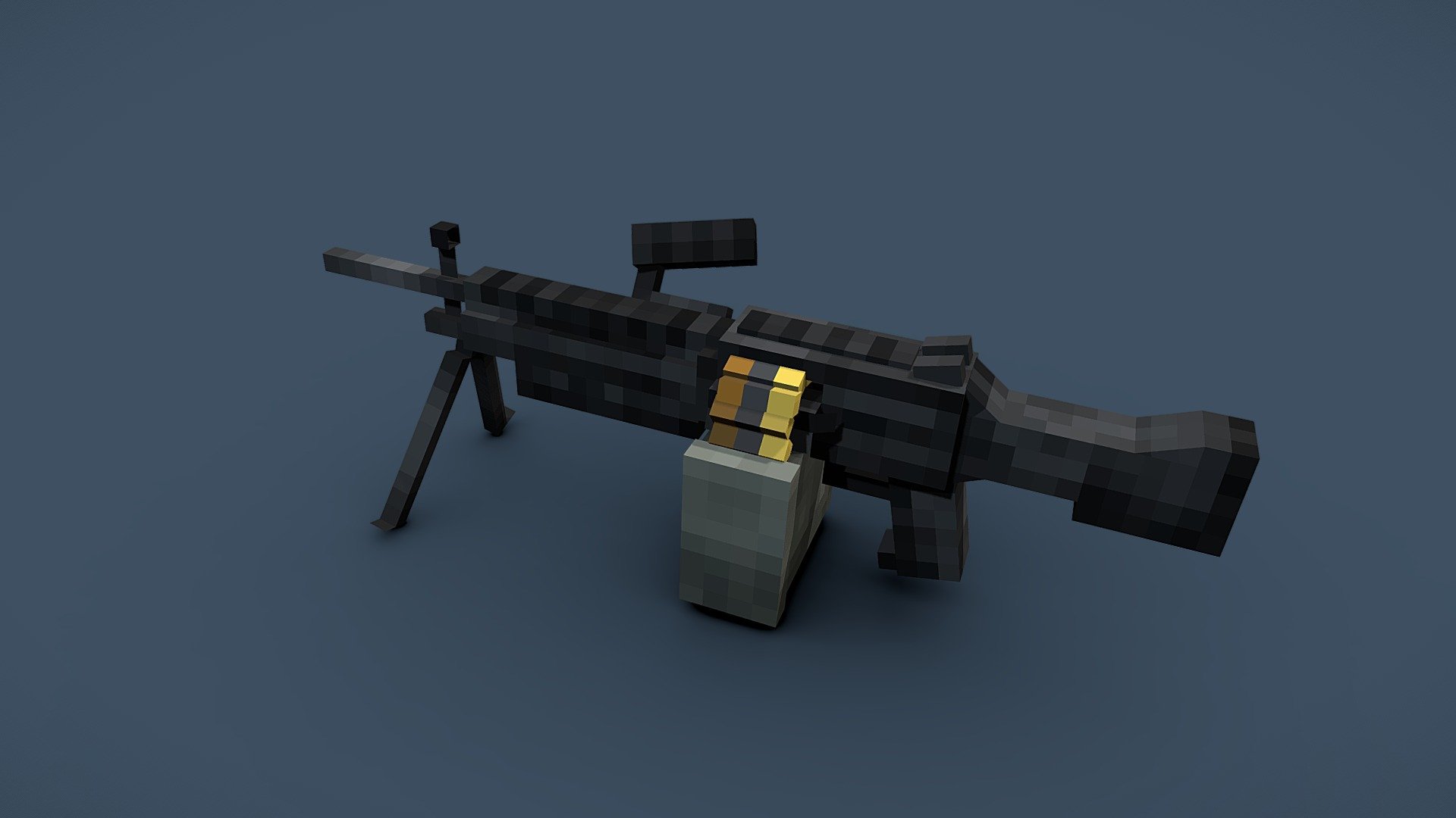 M249 Low Poly - Aplok Guns - 3D model by Gabriel Aplok (@GabrielAplok ...