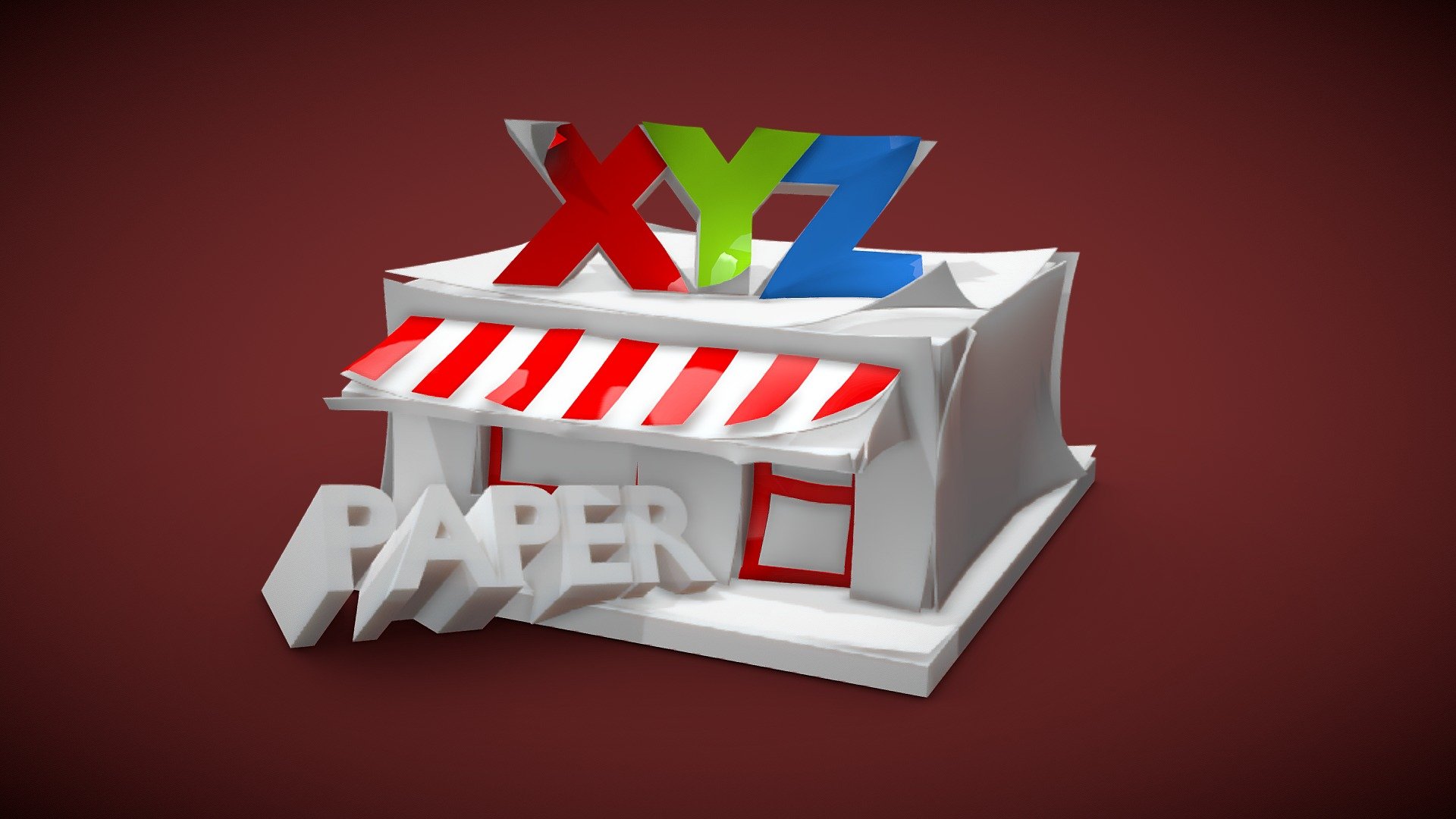 PAPER STORE - Download Free 3D model by yelaman.arts (@elamanbolushan ...