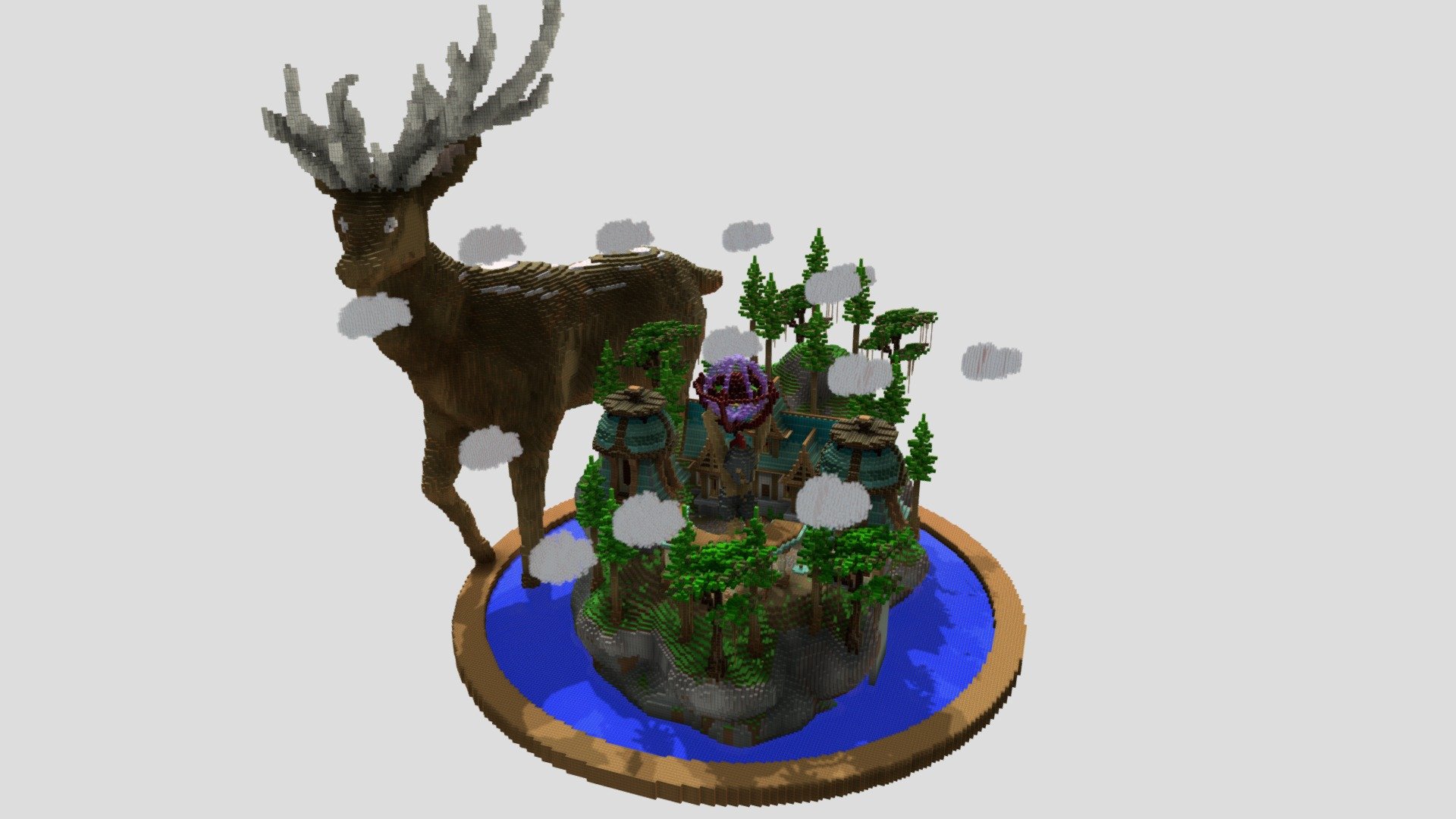 The Deer | 150x150 | Nature SMP Spawn - 3D model by Vextrosity [81544e2 ...