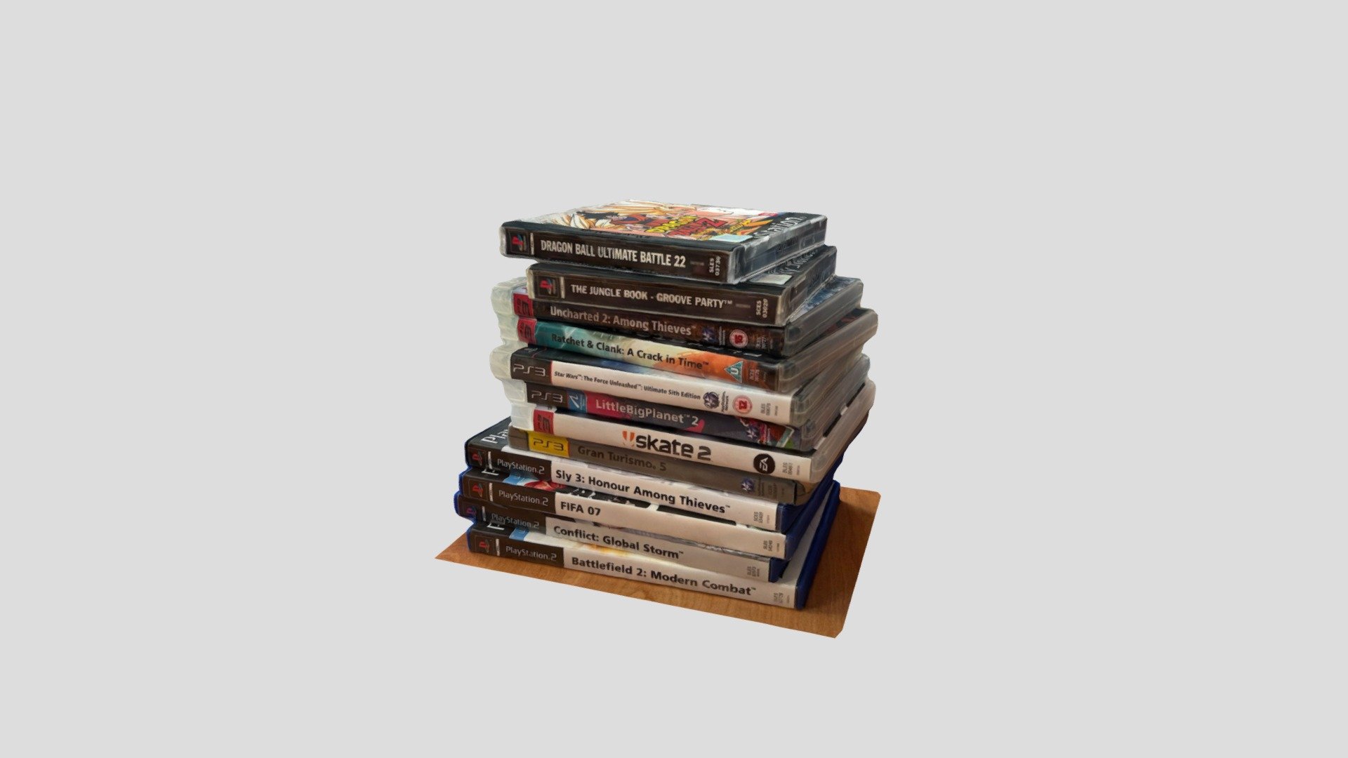 Stack of video games - 3D model by scottspedding [8154f51] - Sketchfab