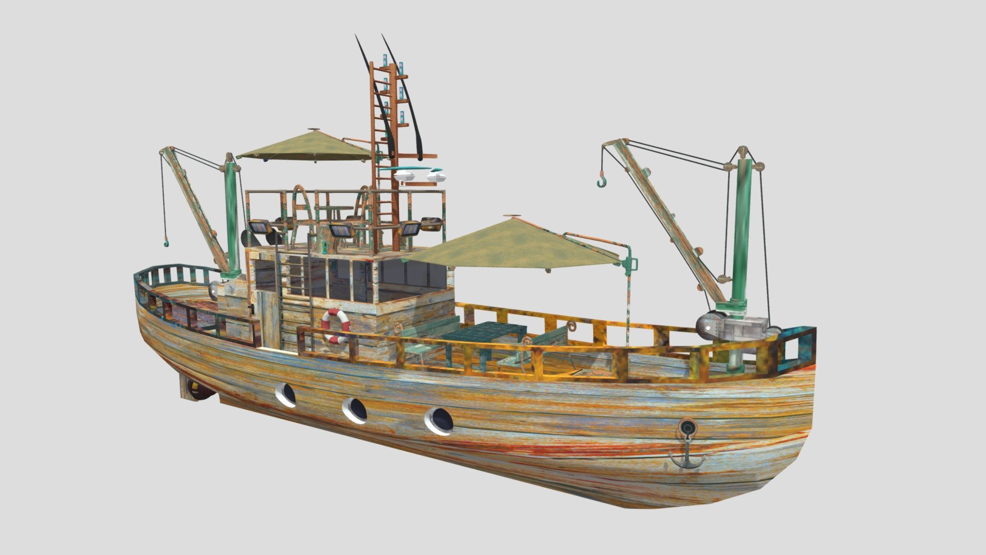 Boat EEE - Download Free 3D model by gogiart (@agt14032013) [8156efd] - Sketchfab