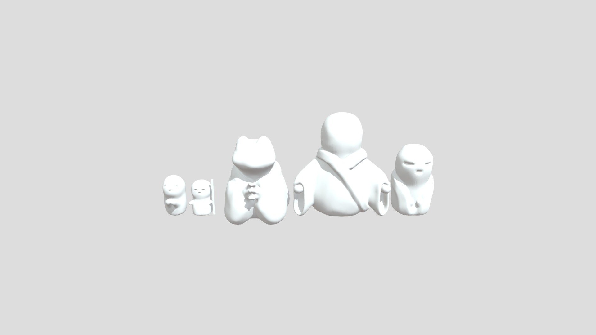 Foragers game statues - 3D model by TSamuelT [8159419] - Sketchfab