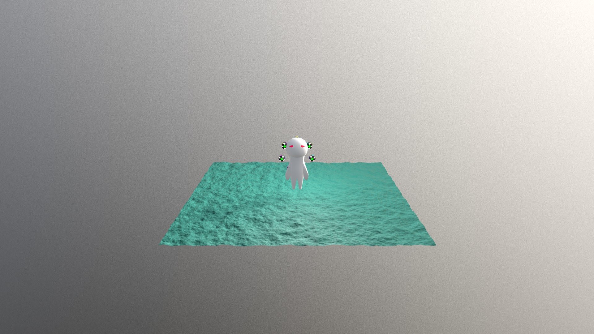 Ghost man over the water low poly - 3D model by TheSmithStudio [815ac81 ...