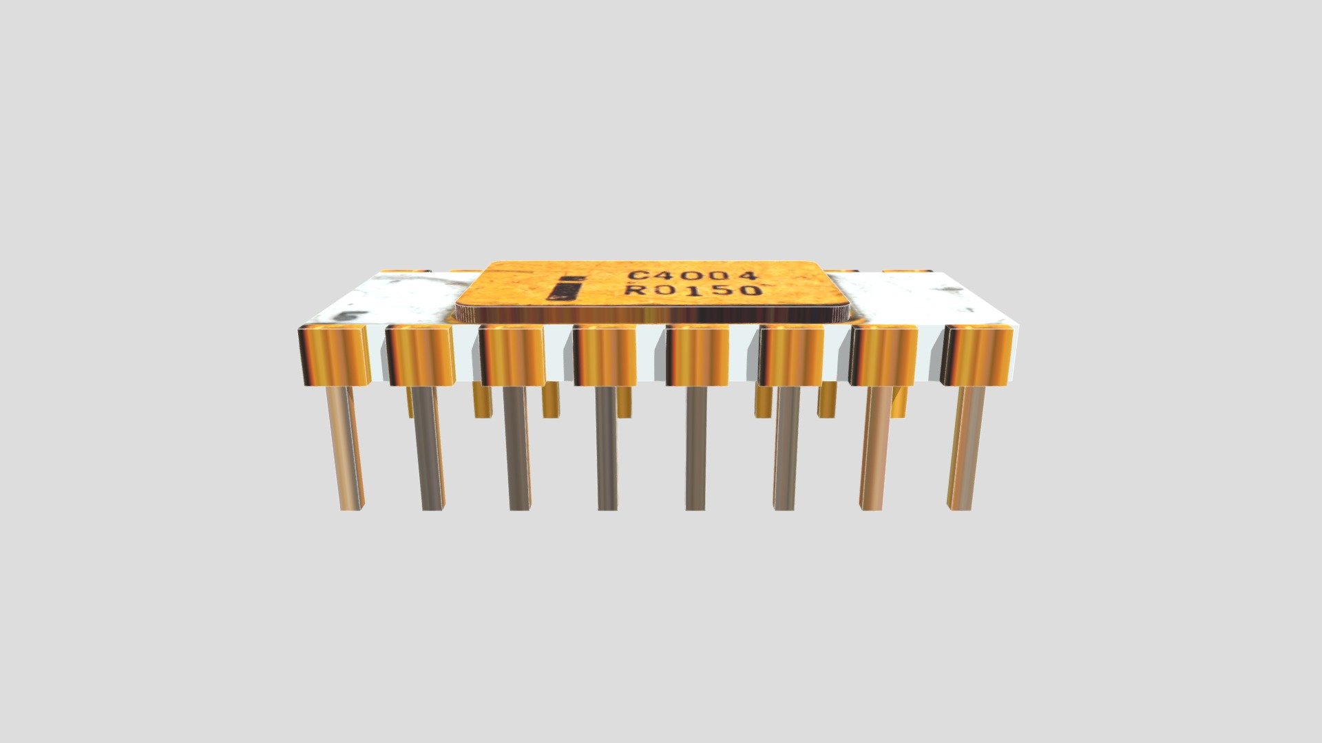 CPU Intel 4004 - Download Free 3D model by Nadya Sarieva (@nsarieva13 ...