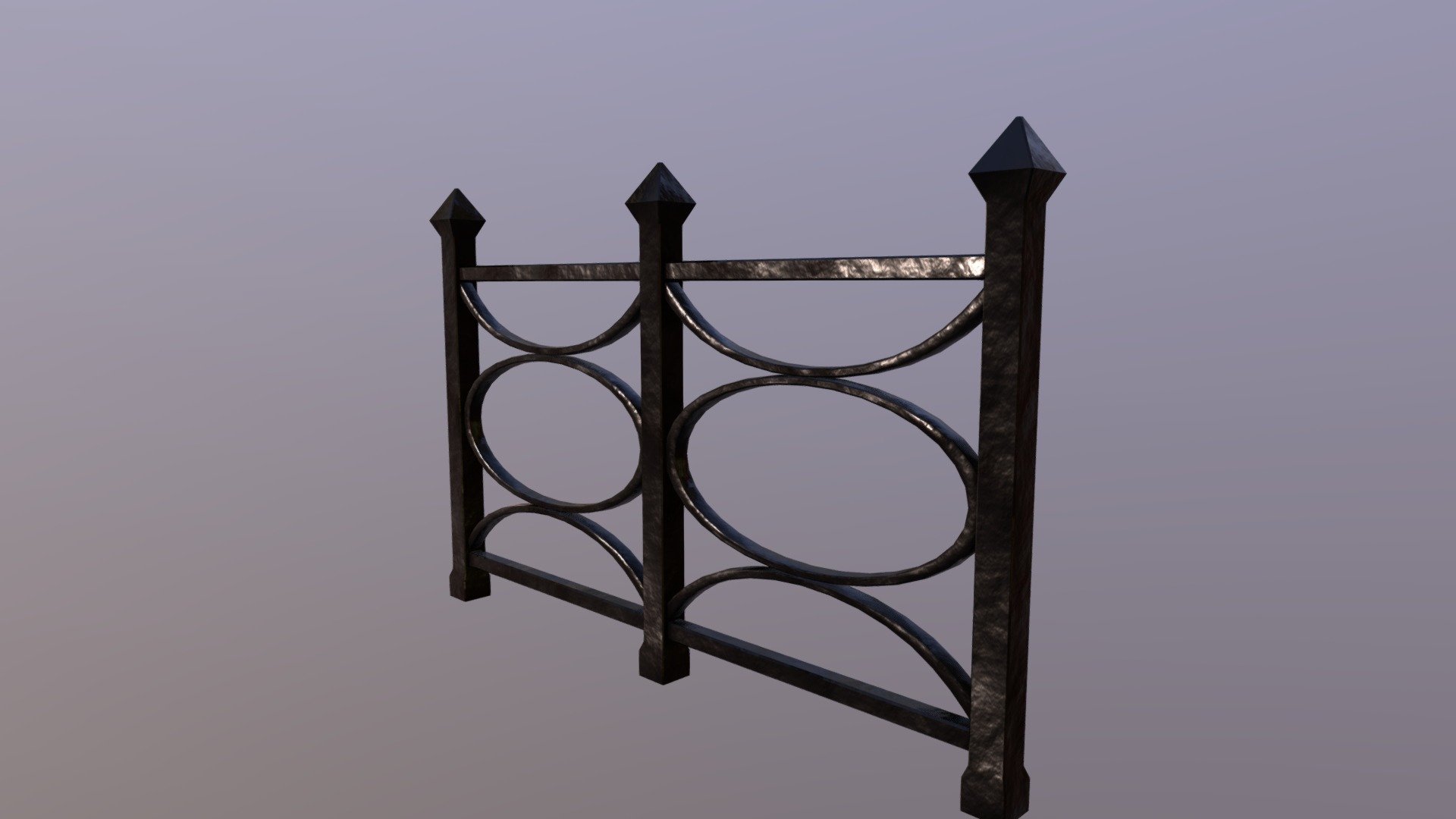Iron Fence - Download Free 3D model by Ryoce [8160020] - Sketchfab