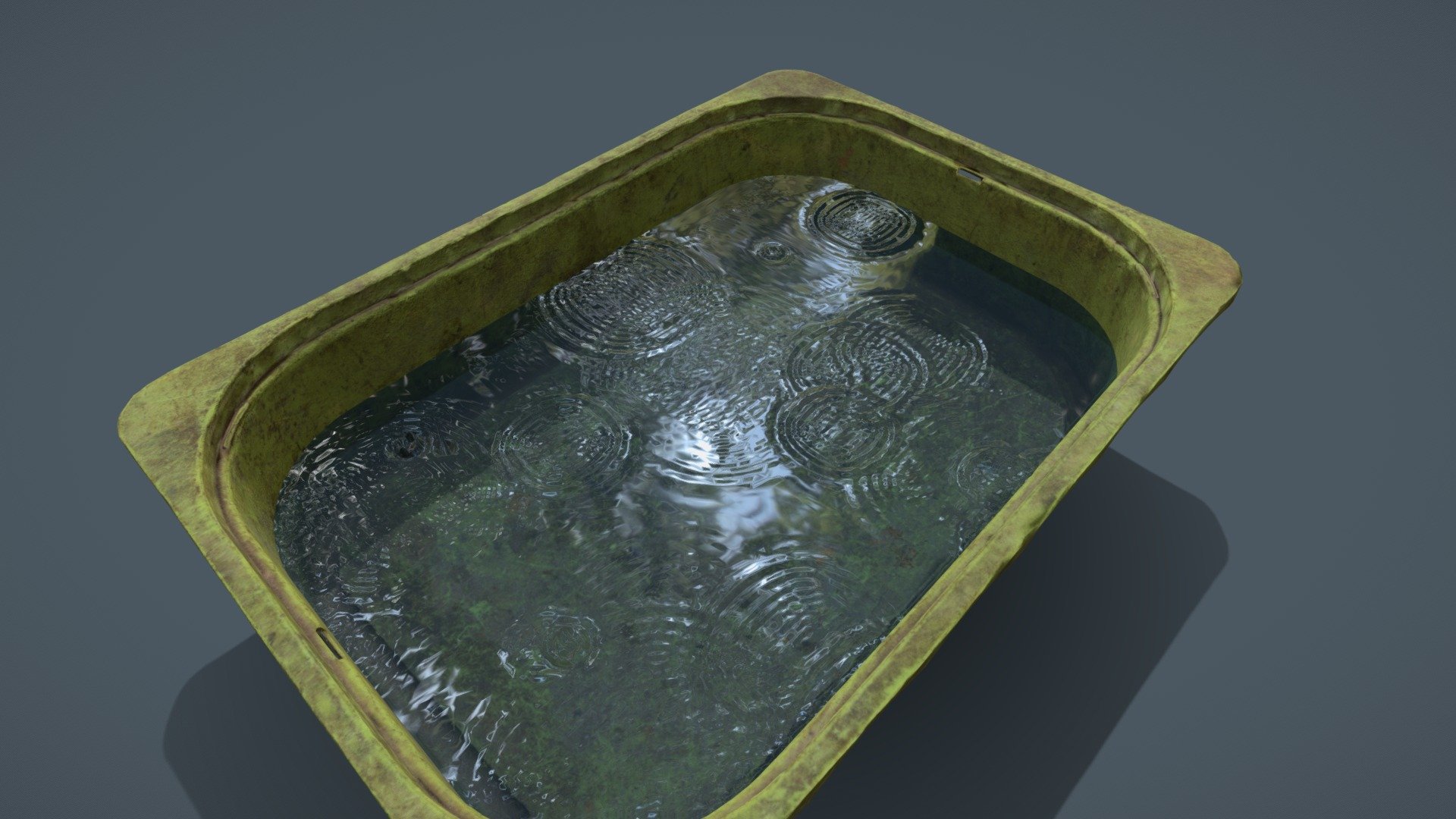 Raindrops in a container - 3D model by famousandfaded [8161ae1] - Sketchfab