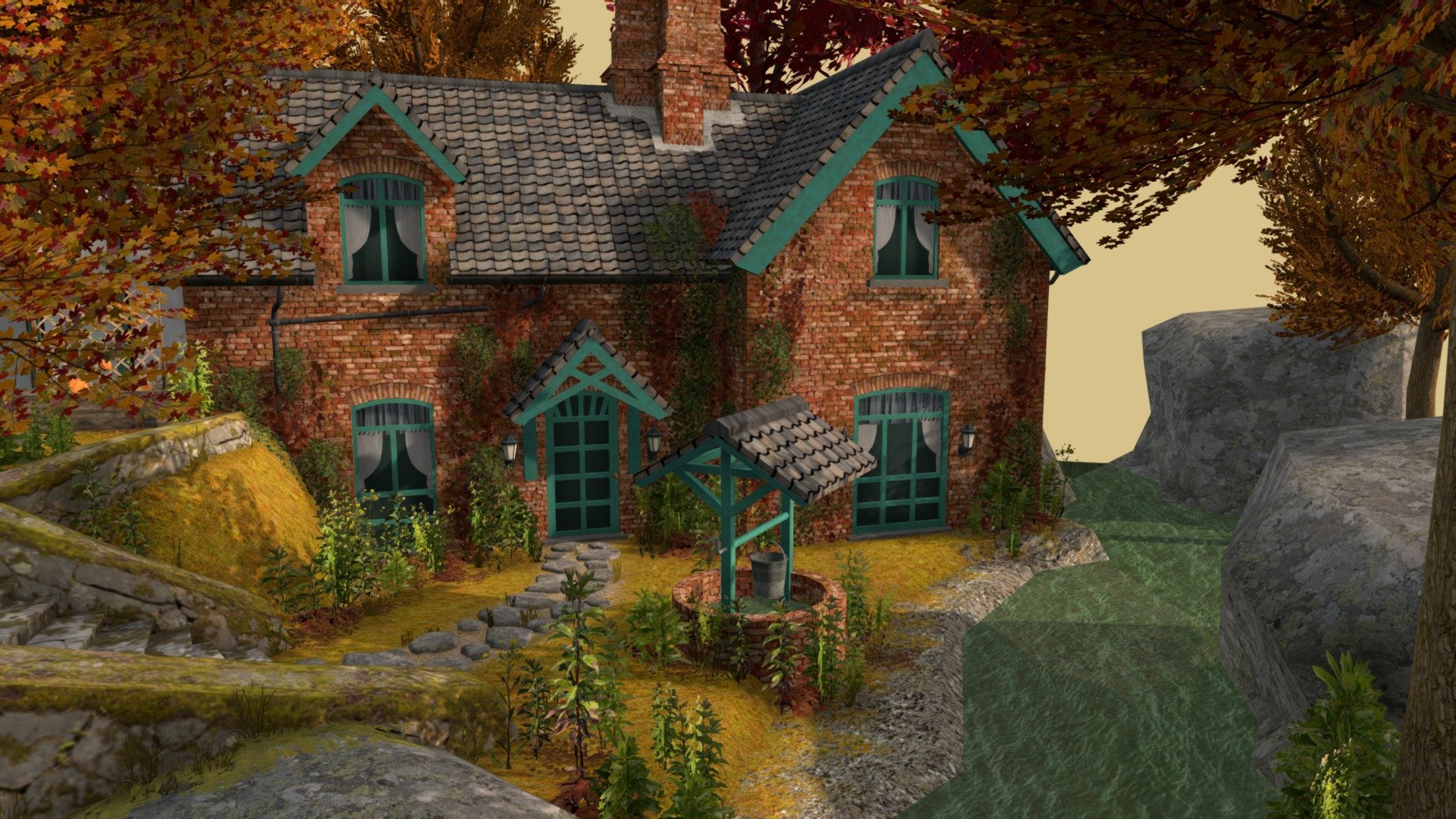 Autumn Diorama 3D1 FinalProject - 3D model by Jorrit Van de Velde ...